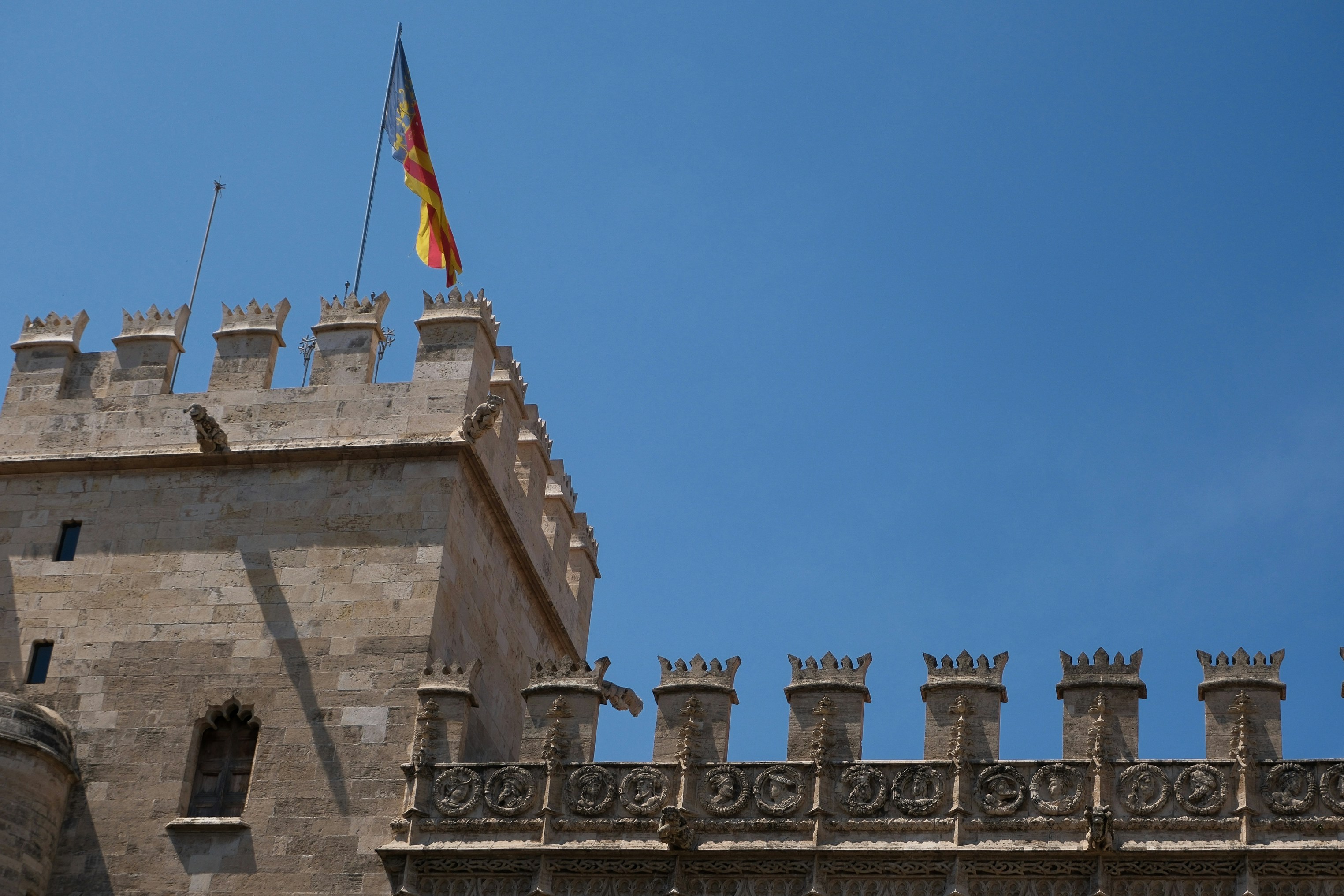 Majestic Fortress Against the Azure Sky