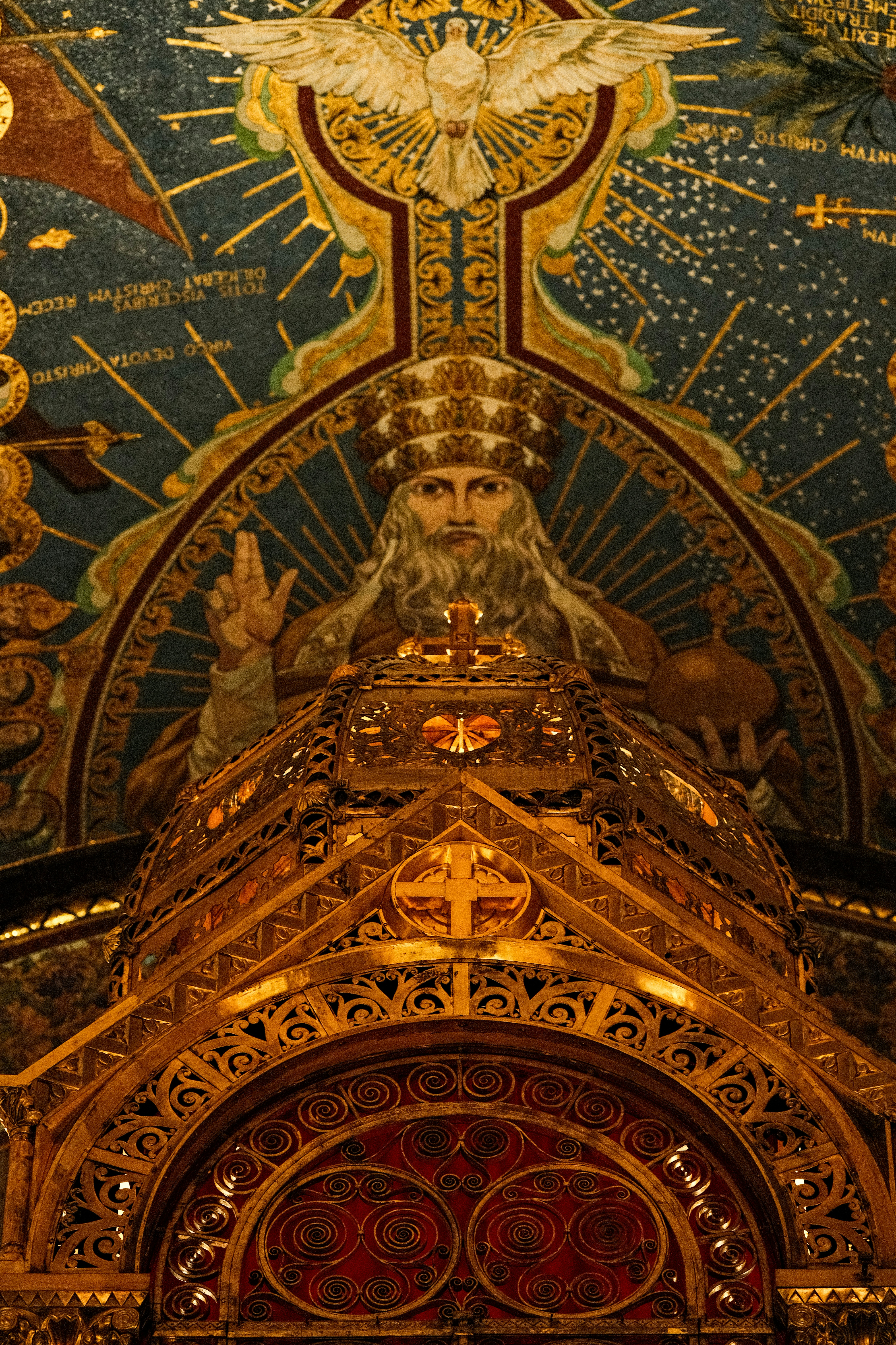 An elaborate religious depiction of god.