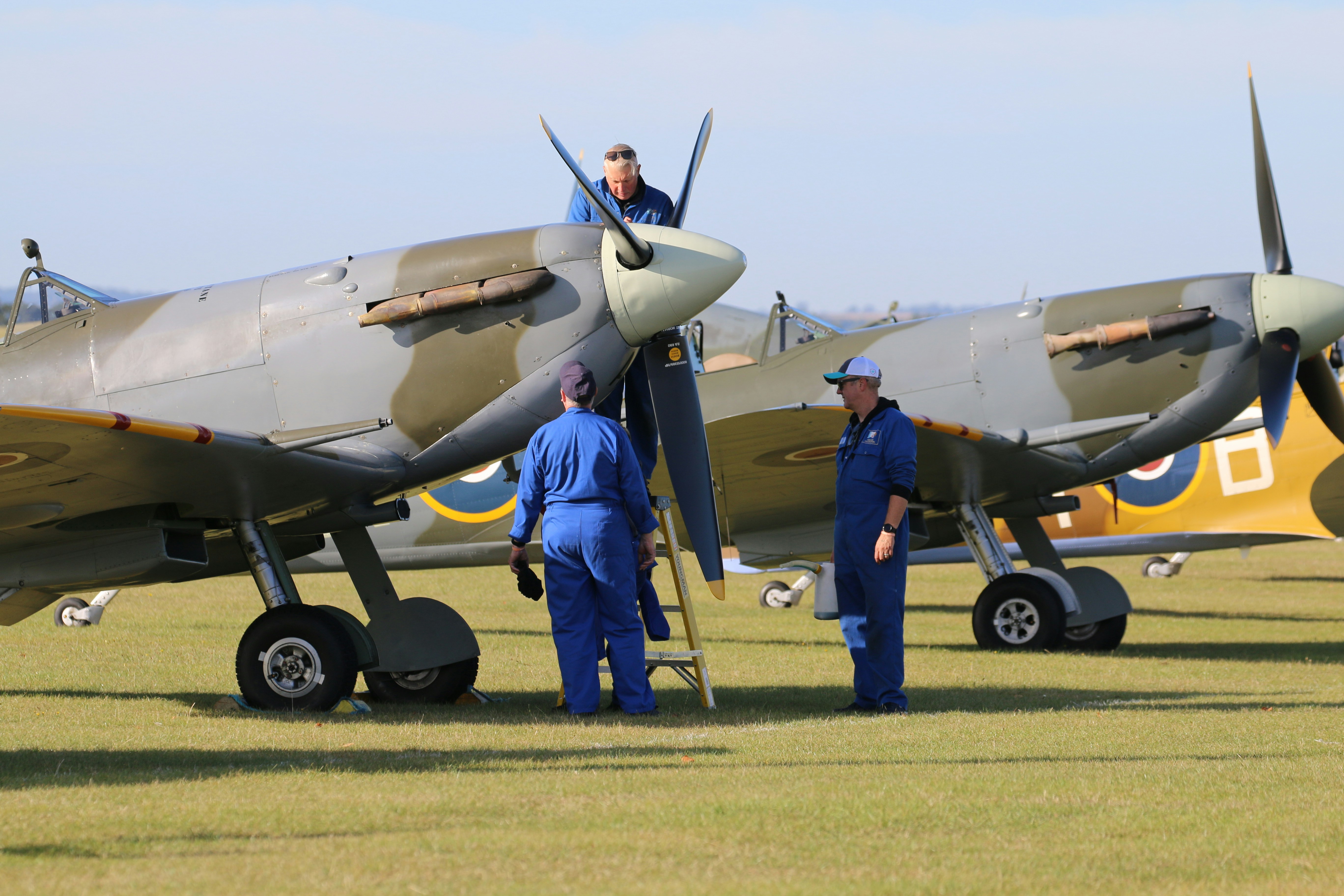 Reviving Legends: Ground Crew at Work