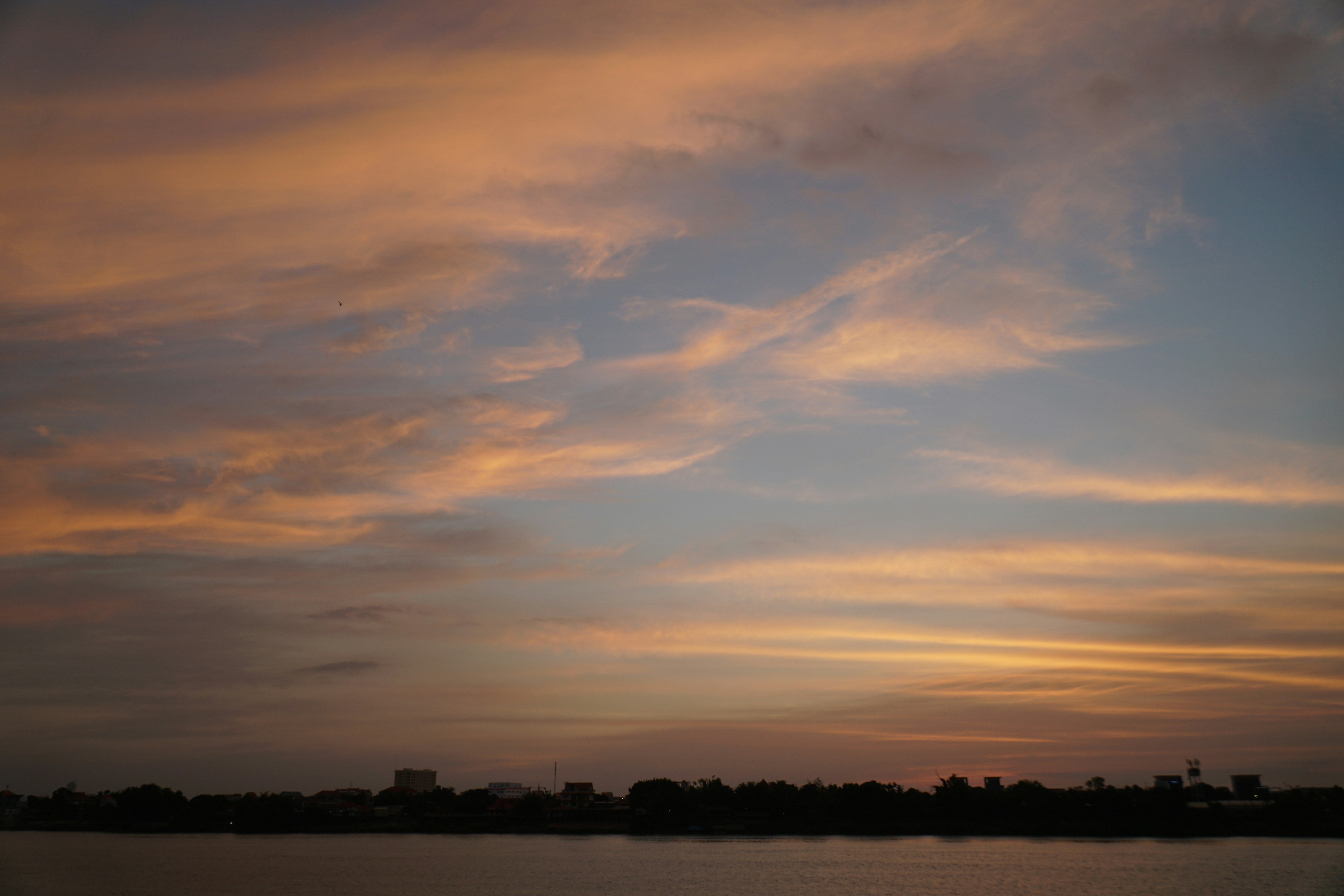 Sunset paints the sky with gorgeous colors.