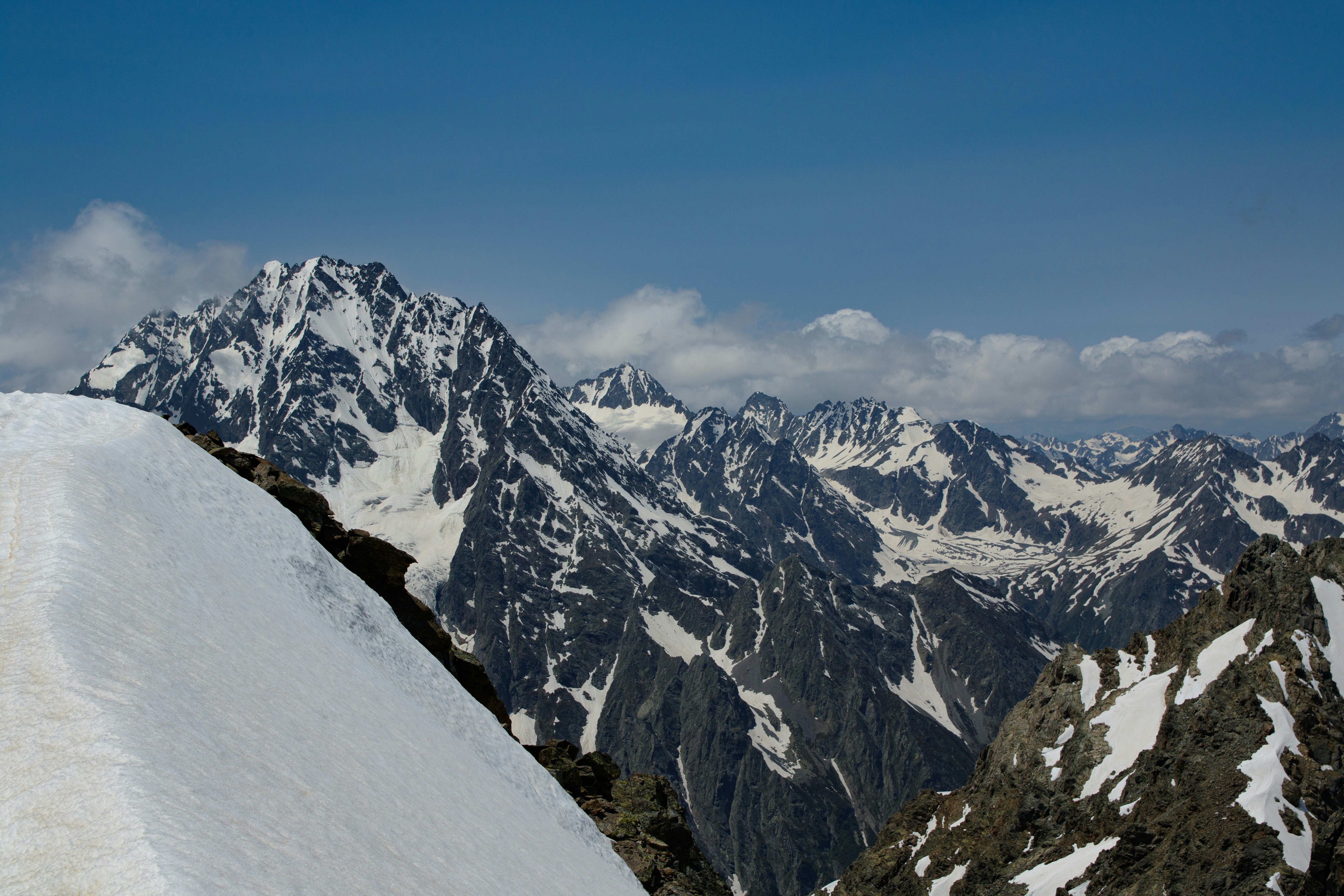 Majestic Peaks Beneath a Vast Sky