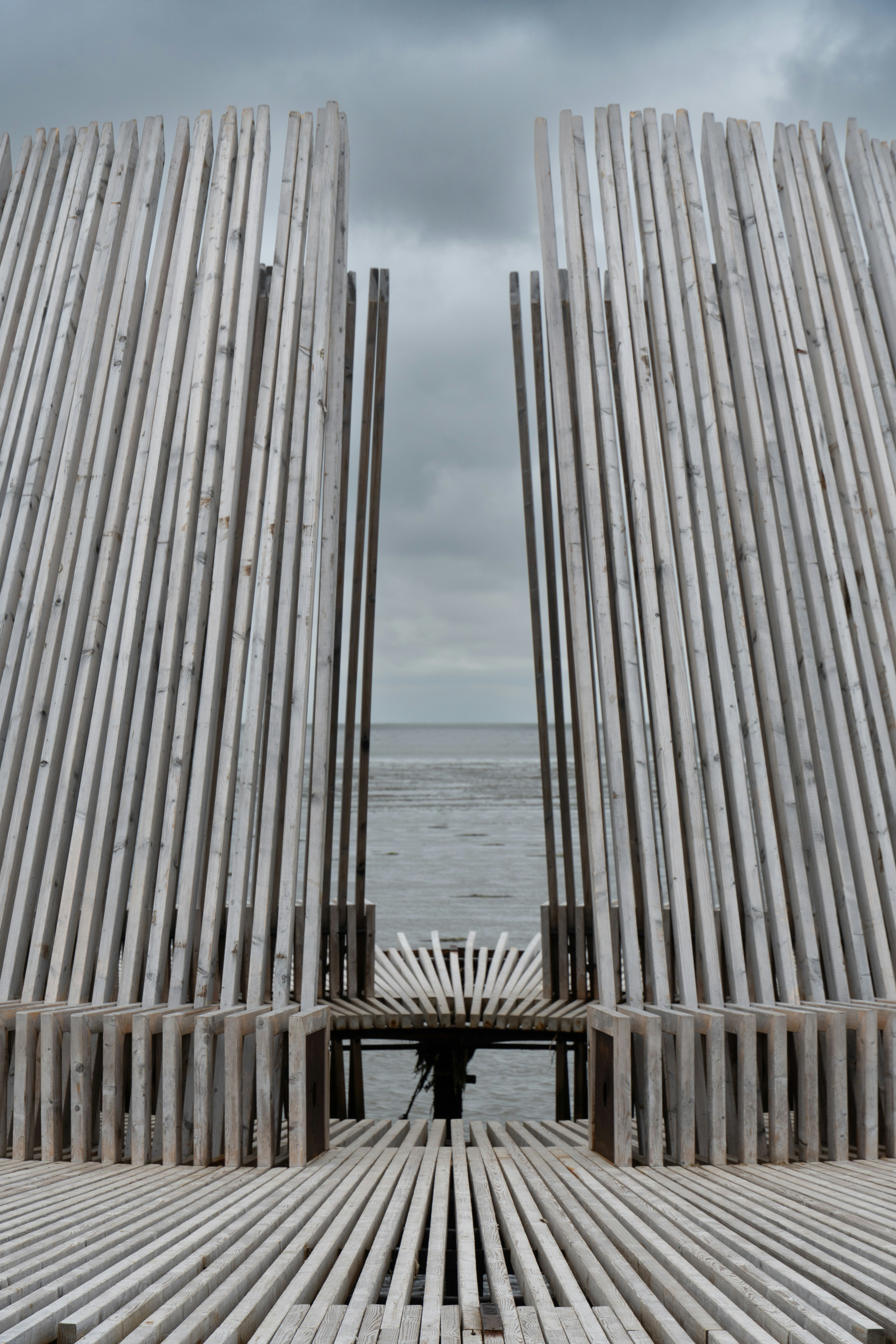 Symphony of Vertical Lines: A Coastal Gateway