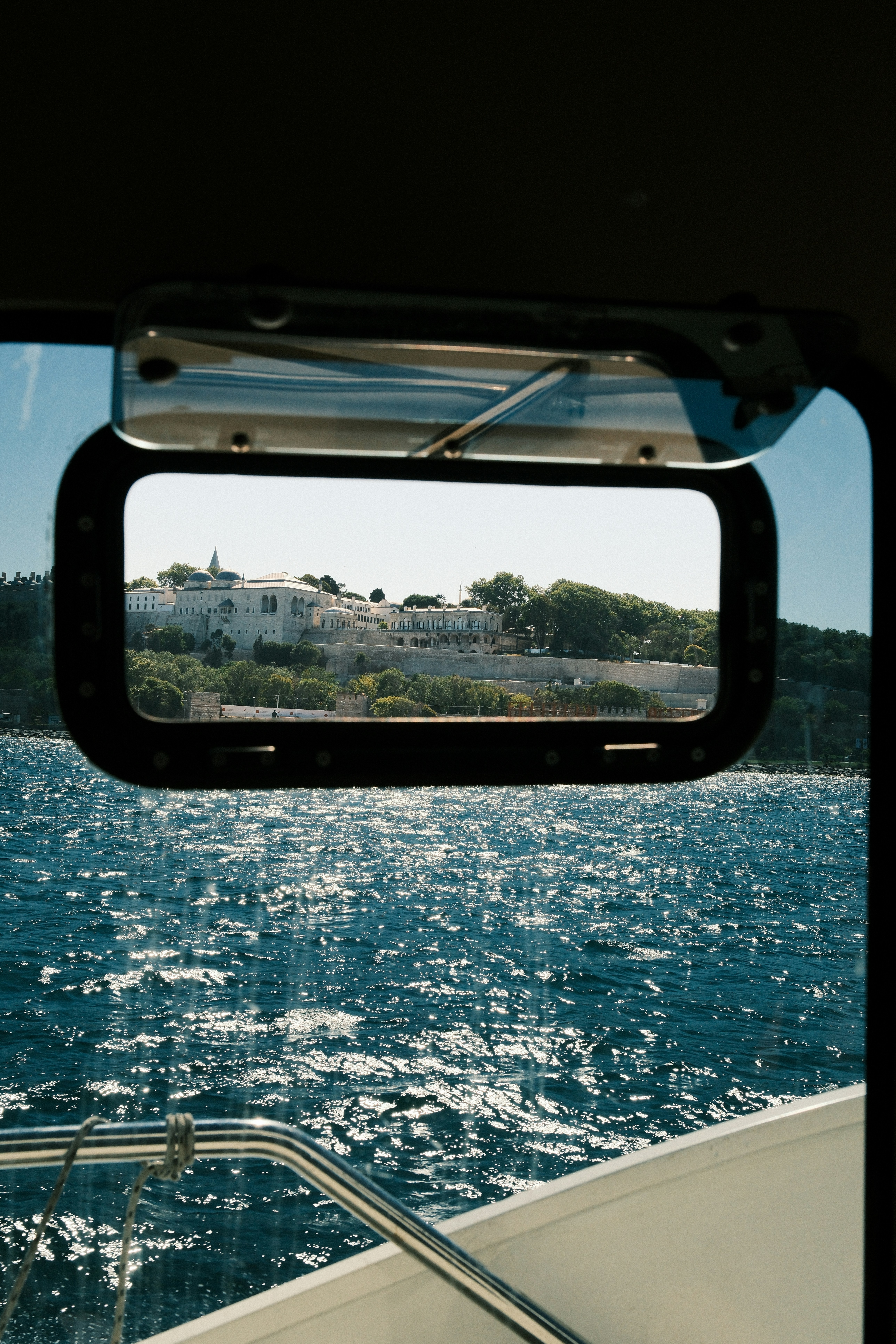 Framed Serenity: A Glimpse of Coastal Elegance