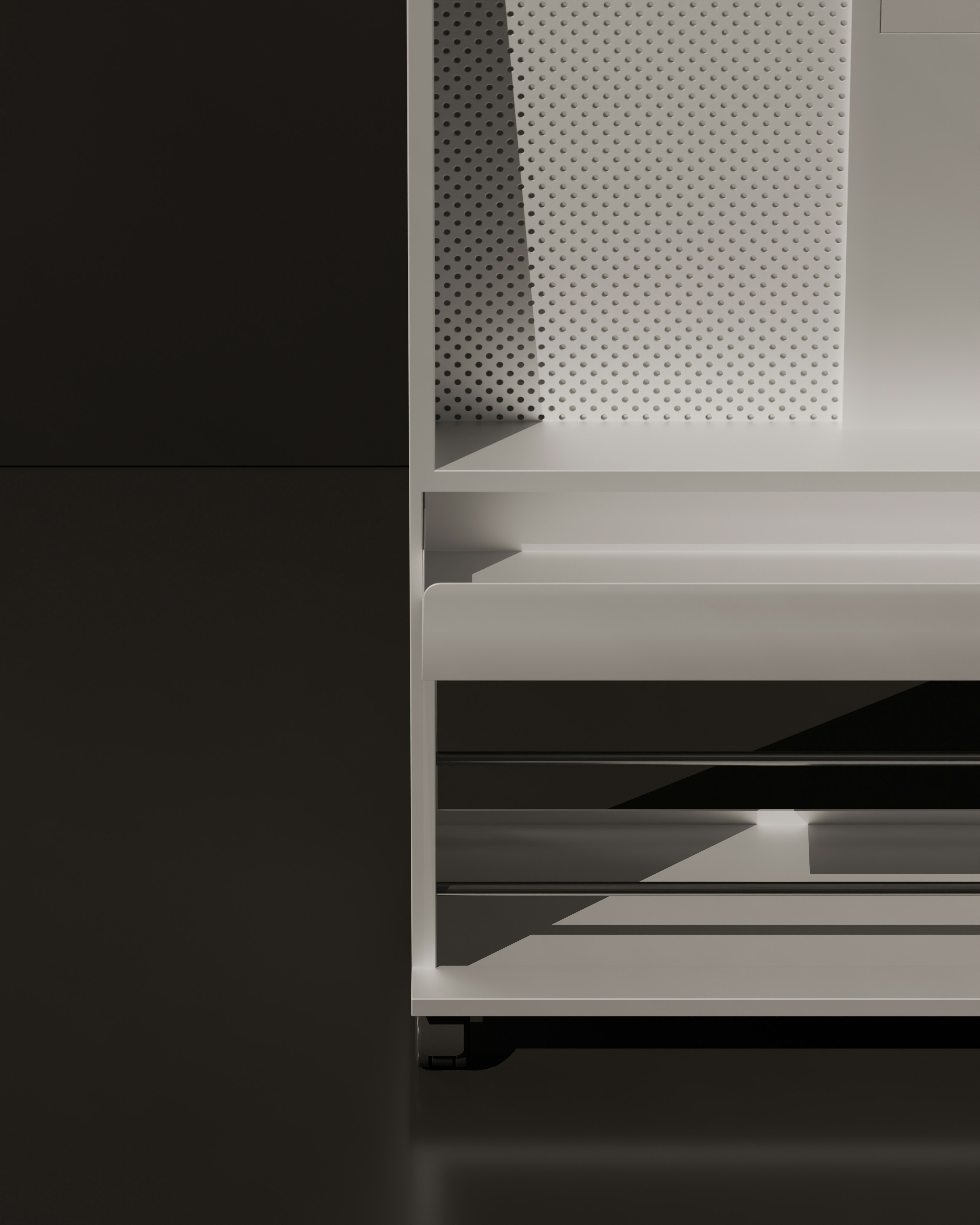 Modern cabinet with multiple shelves and compartments. photo – Free ...