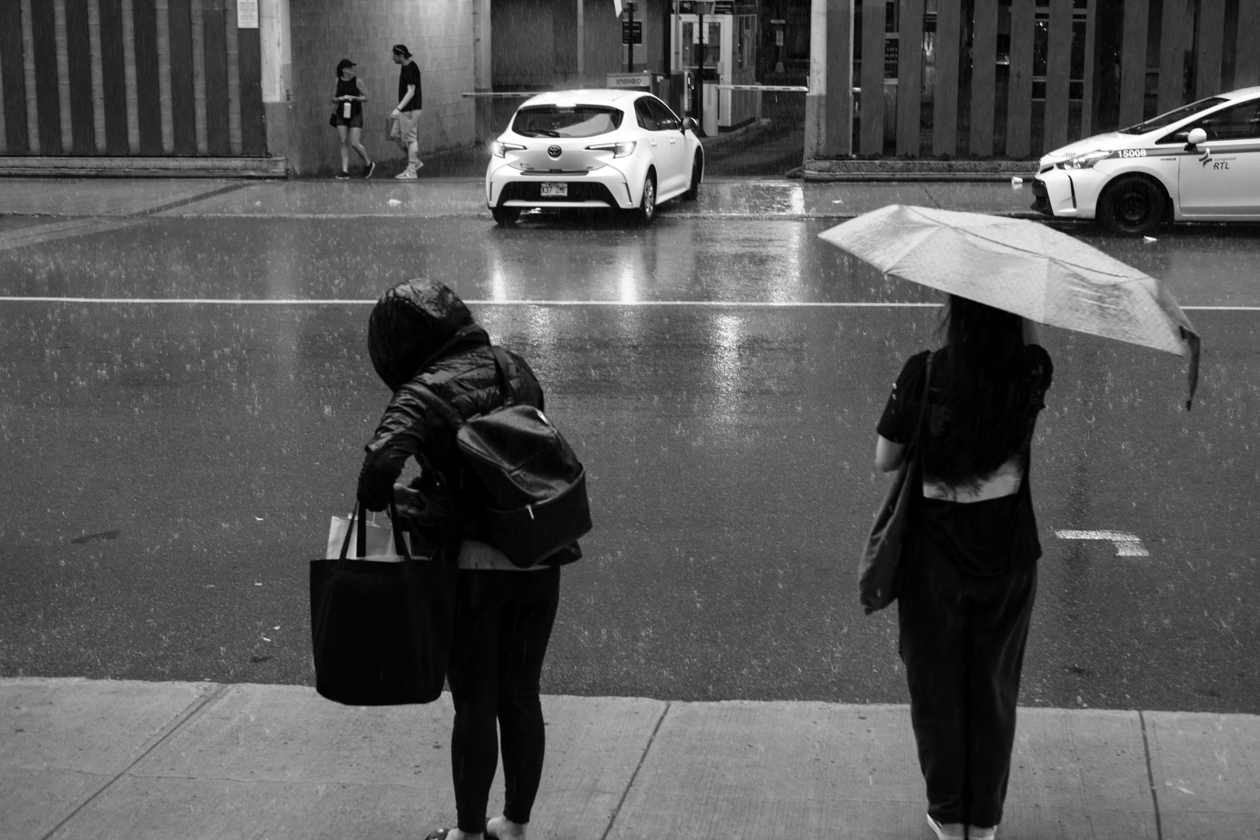 Urban Solitude in the Rain