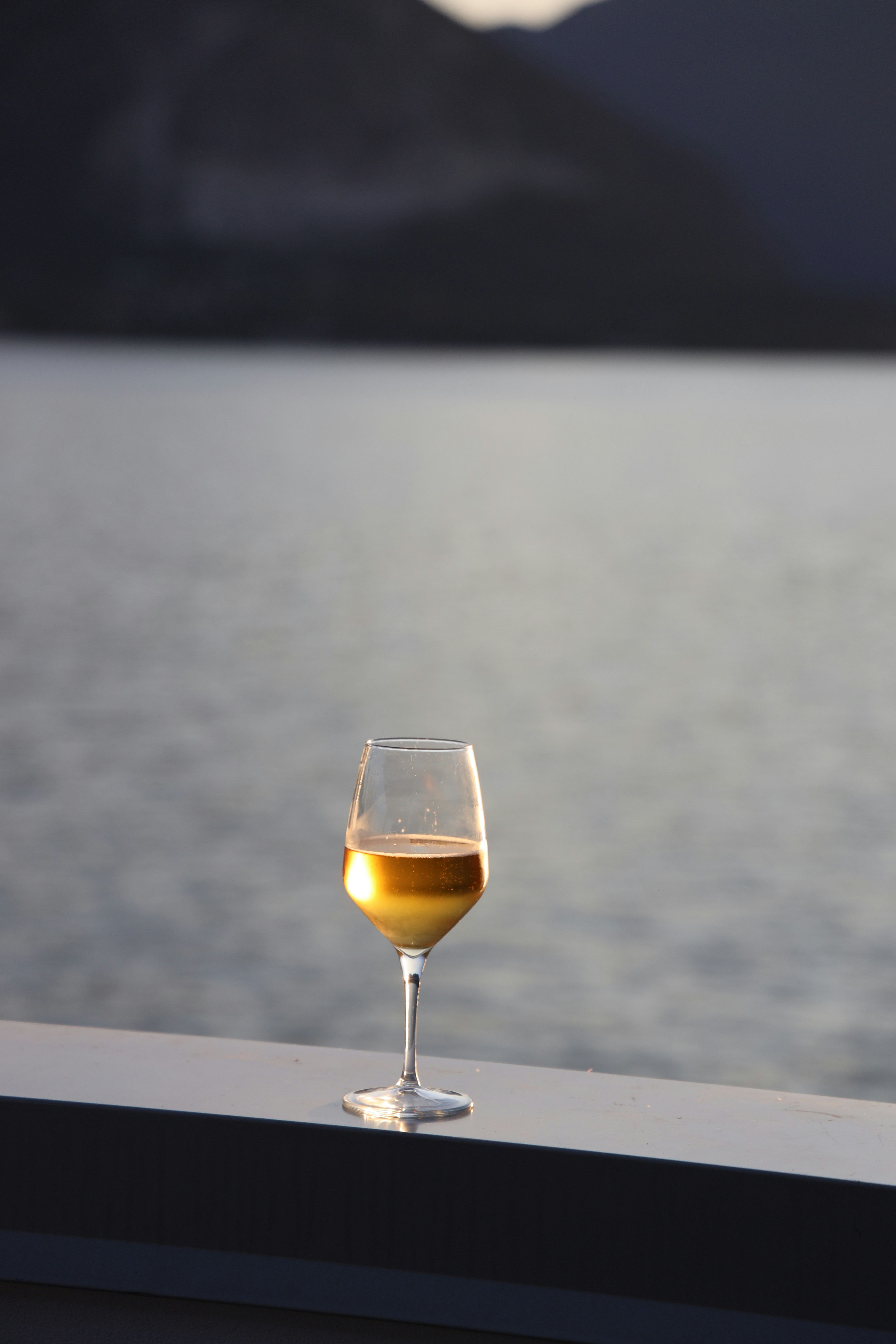 Golden Reflections: A Toast to Serenity