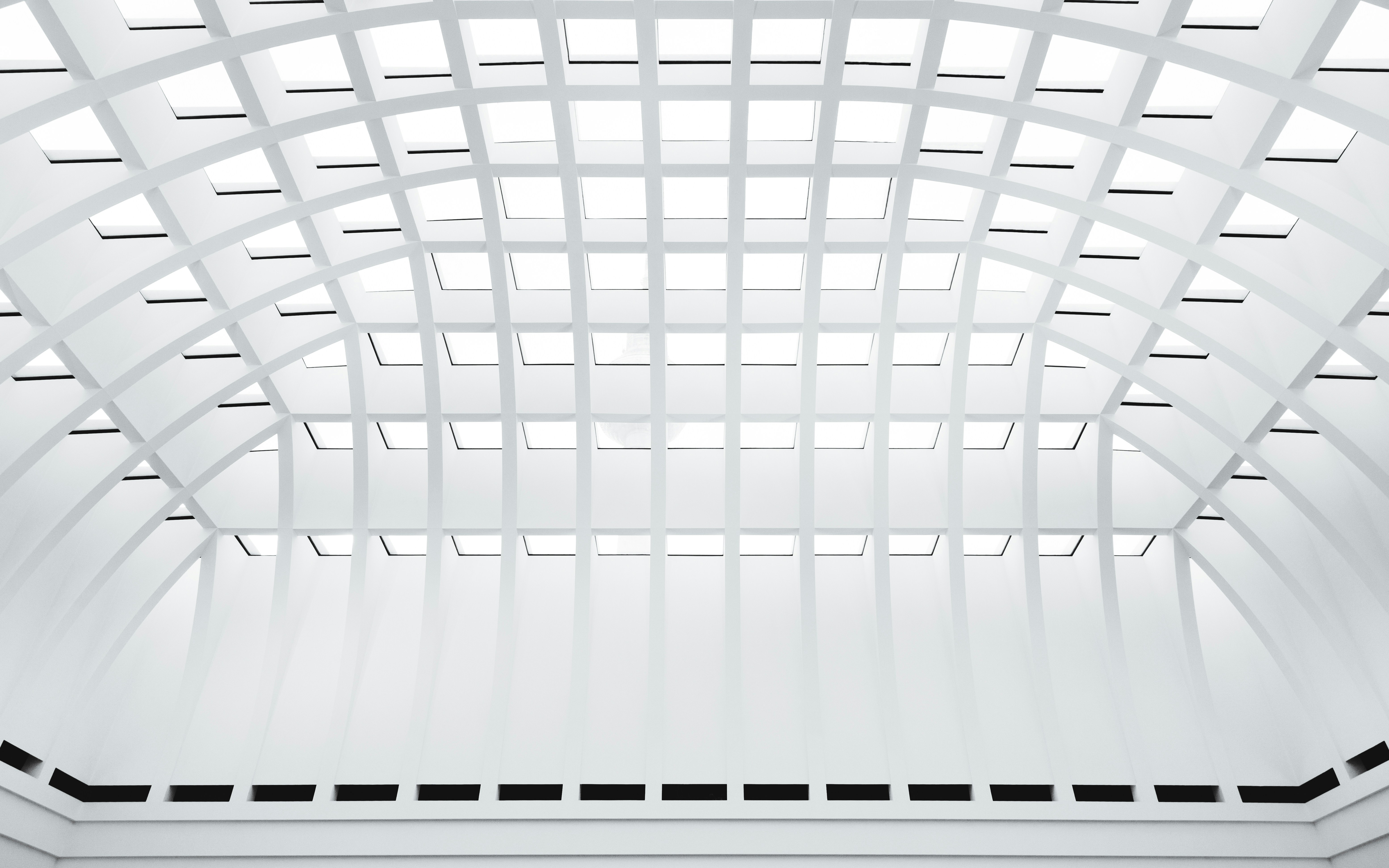 Architectural Lattice: A Serene Cathedral of Light