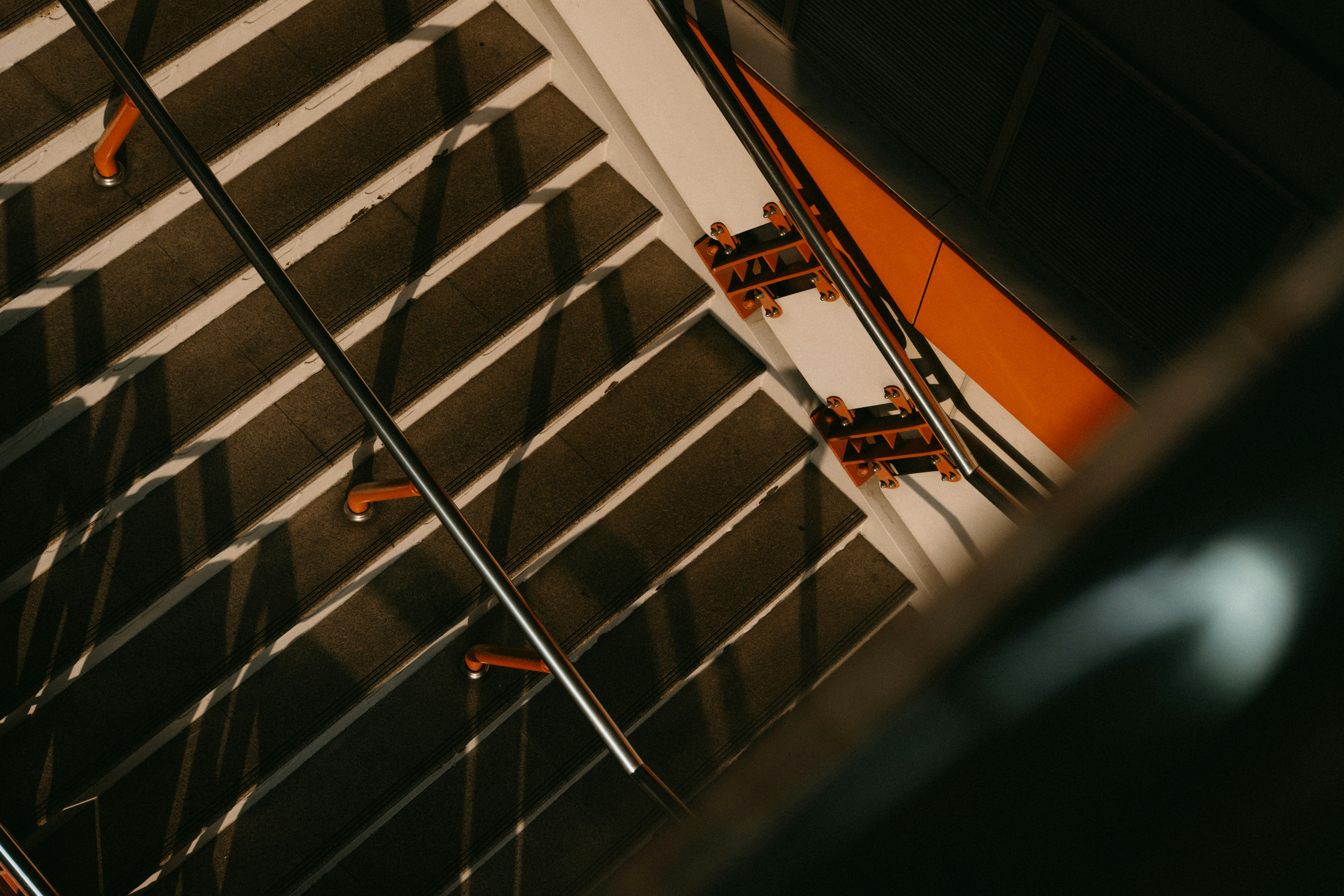 Urban Descent: A Study in Shadows and Lines