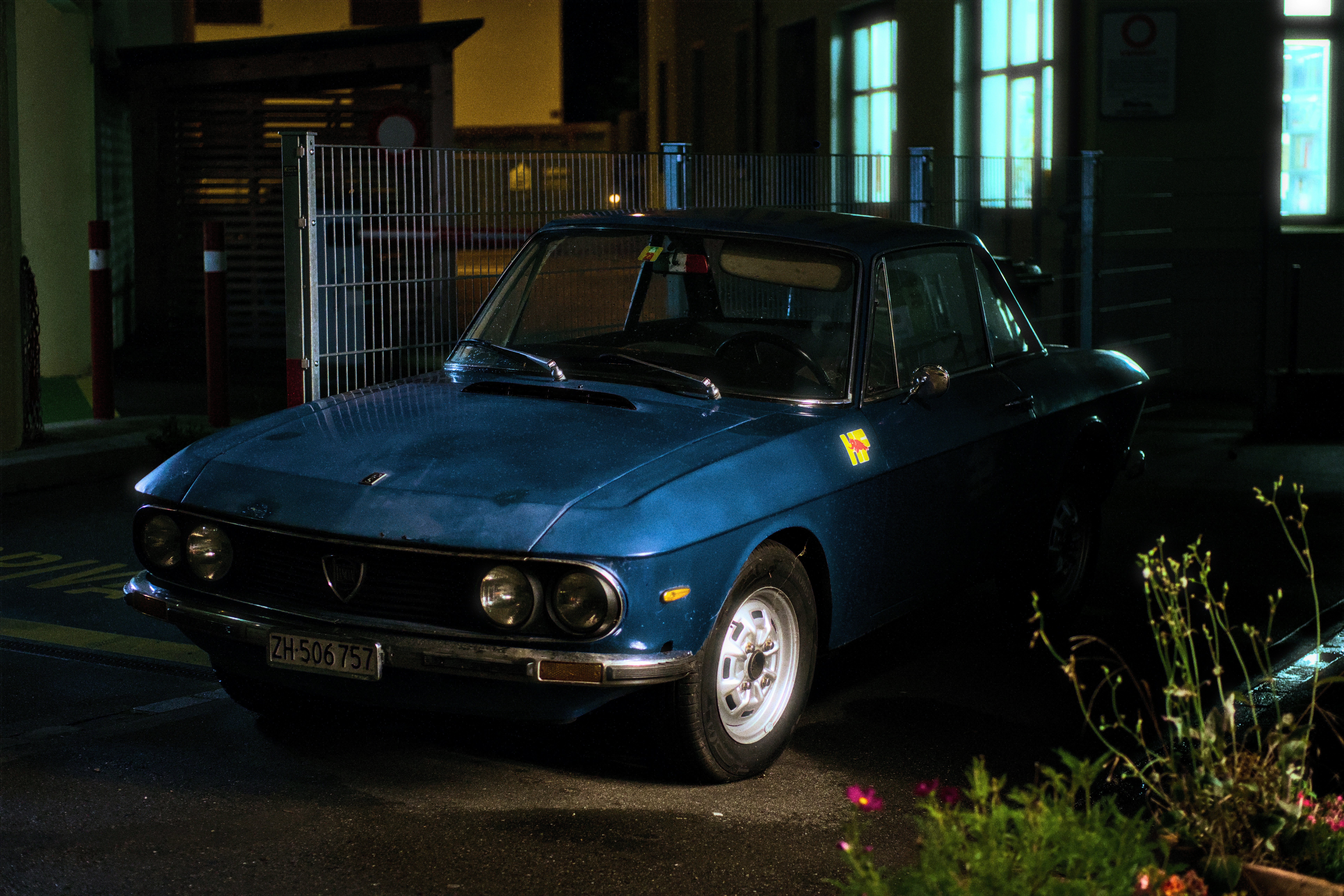Midnight Classic: A Lancia's Silent Elegance