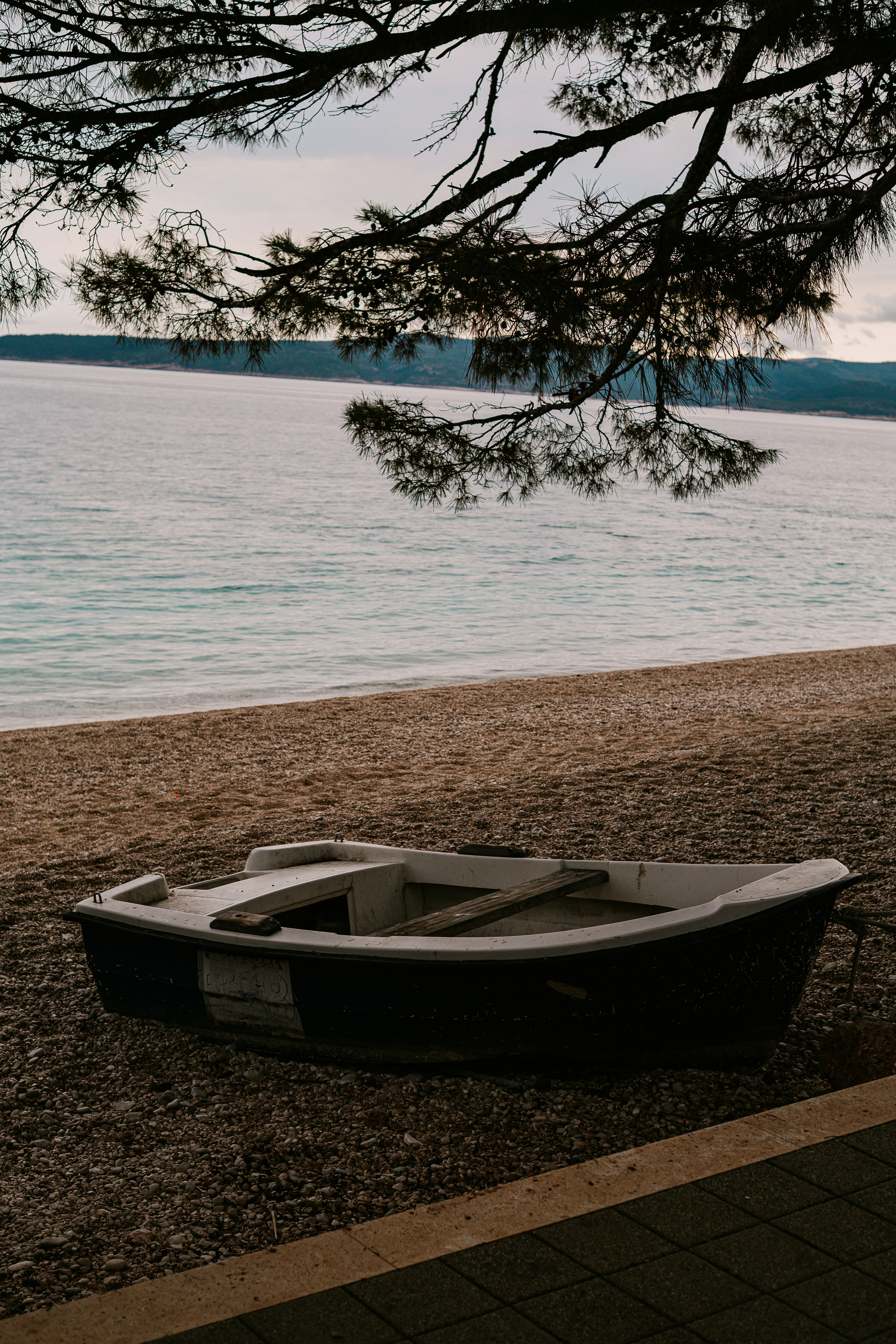 Serenity by the Shore: A Quiet Boat's Embrace