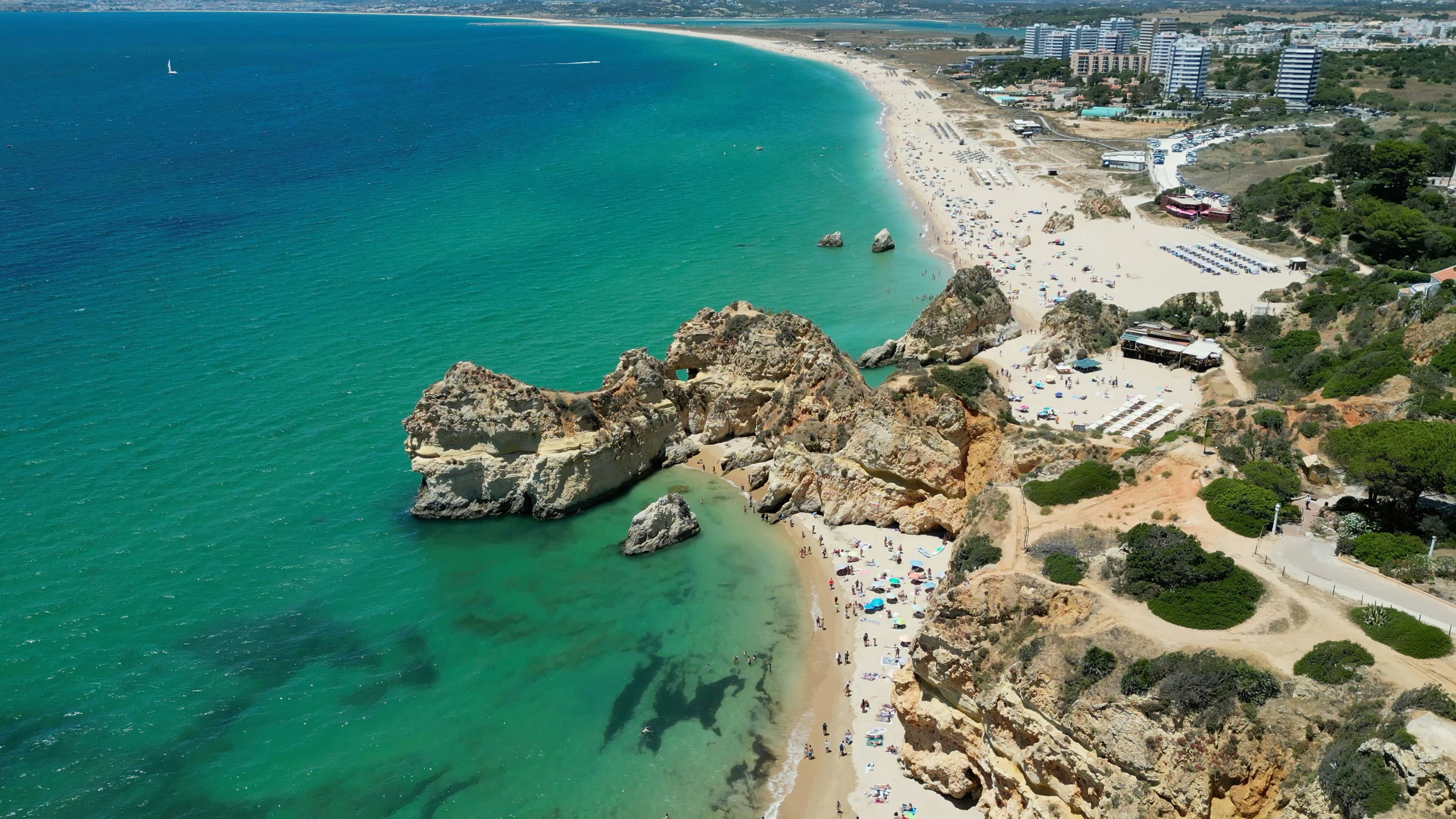 Beautiful beach scene with turquoise water and cliffs. photo – Free ...