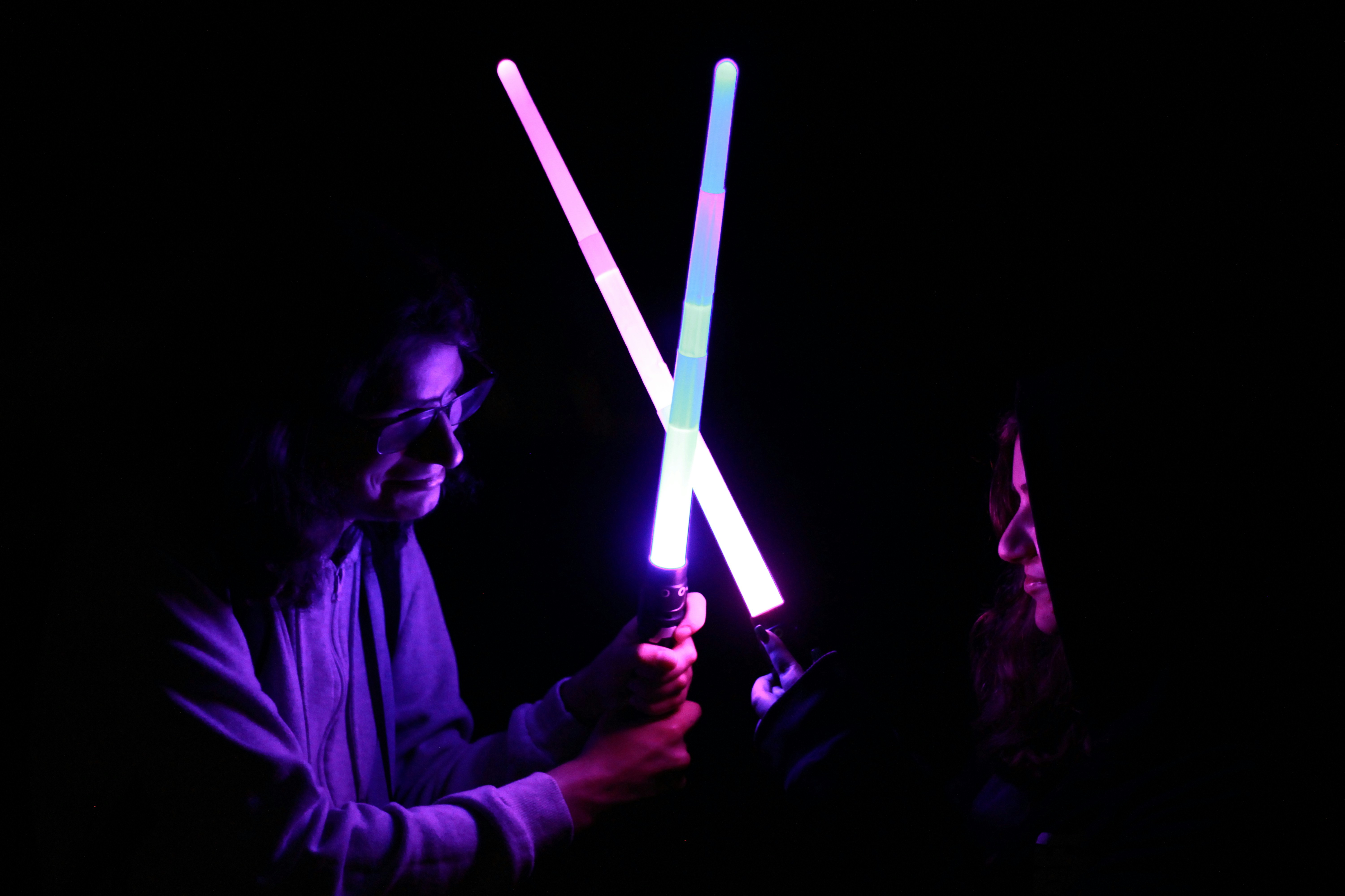 Neon Crossed Duel in the Dark