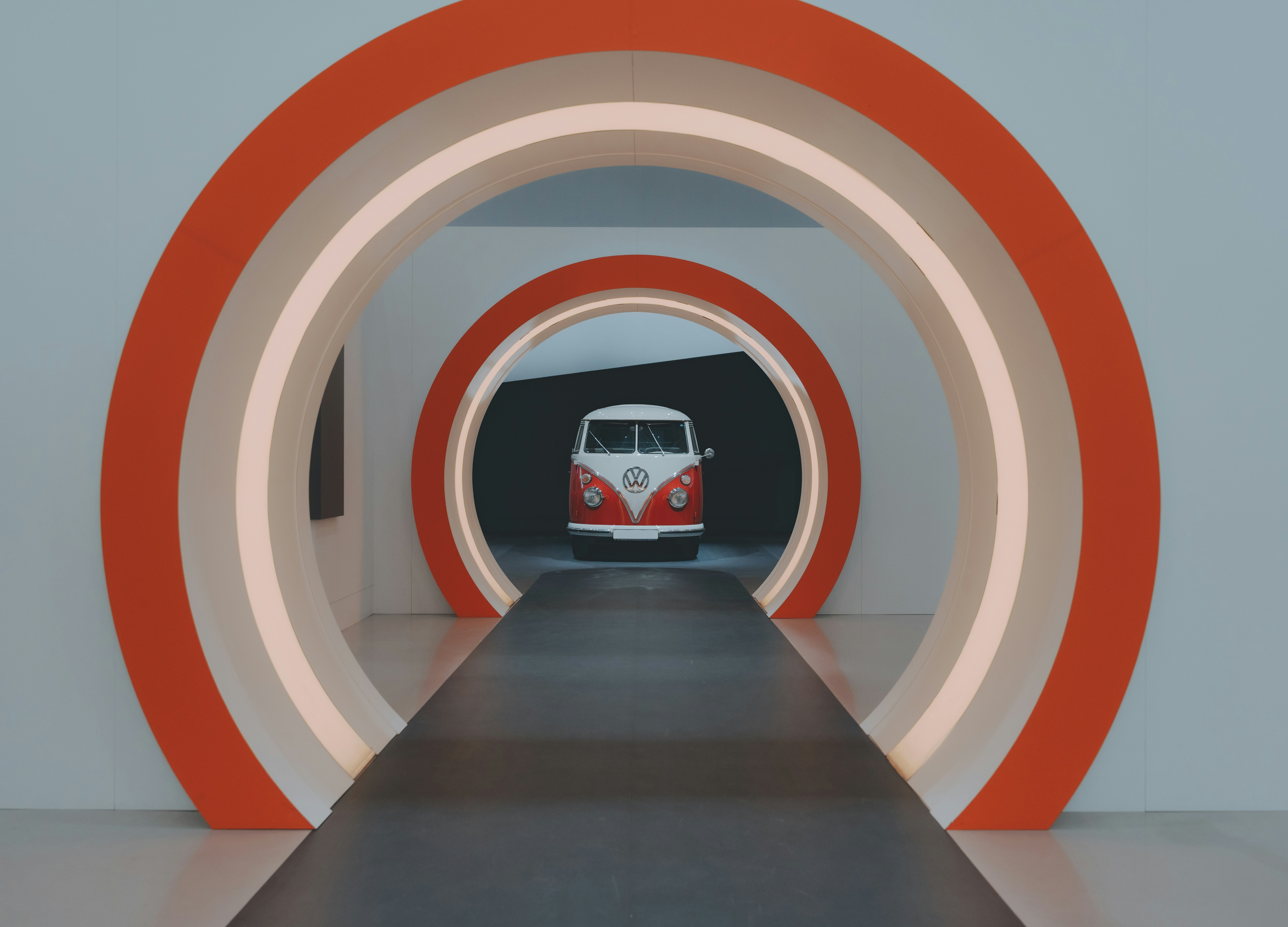 Retro Journey Through Circular Vistas