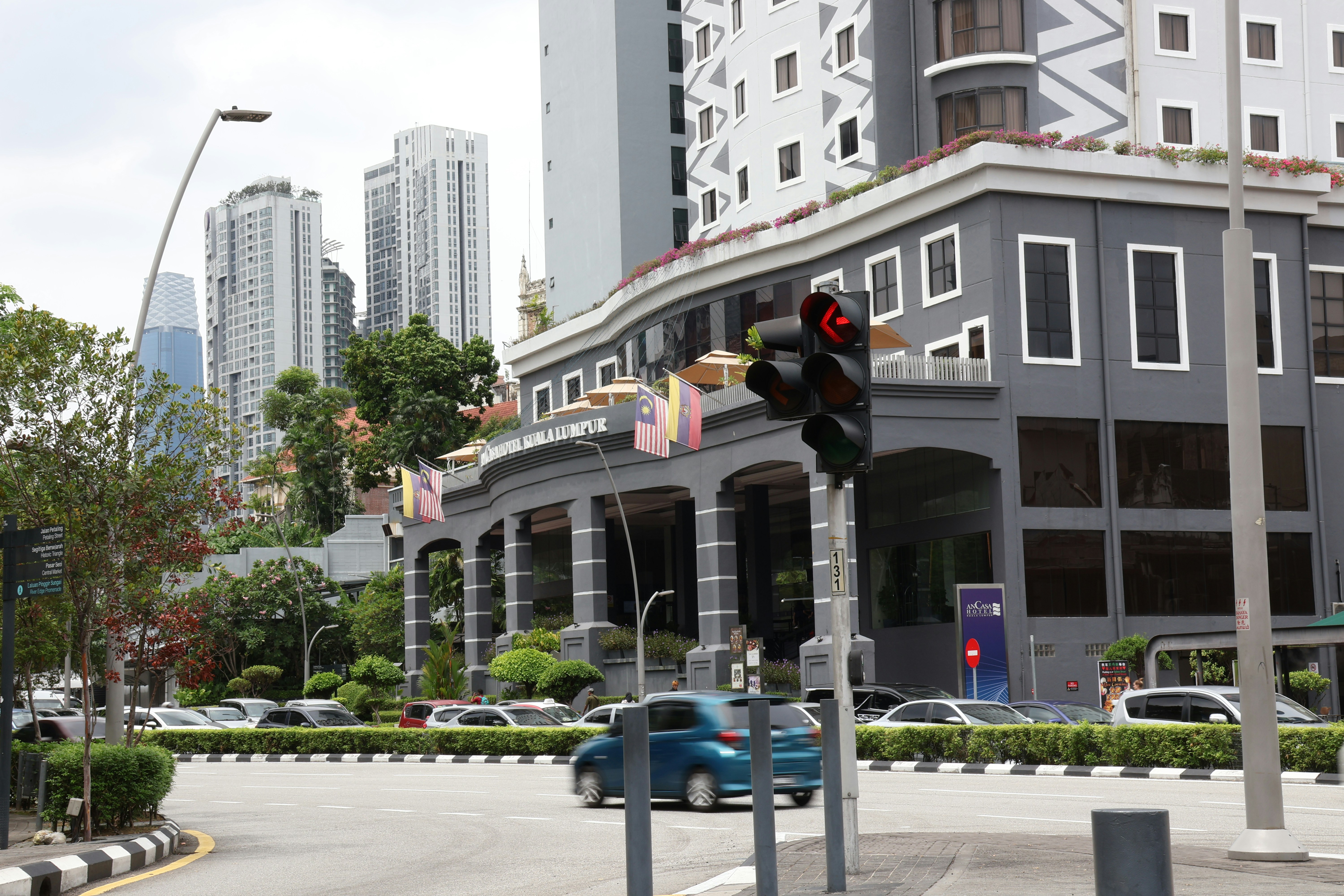 Urban Intersection: A Dance of Movement and Stillness