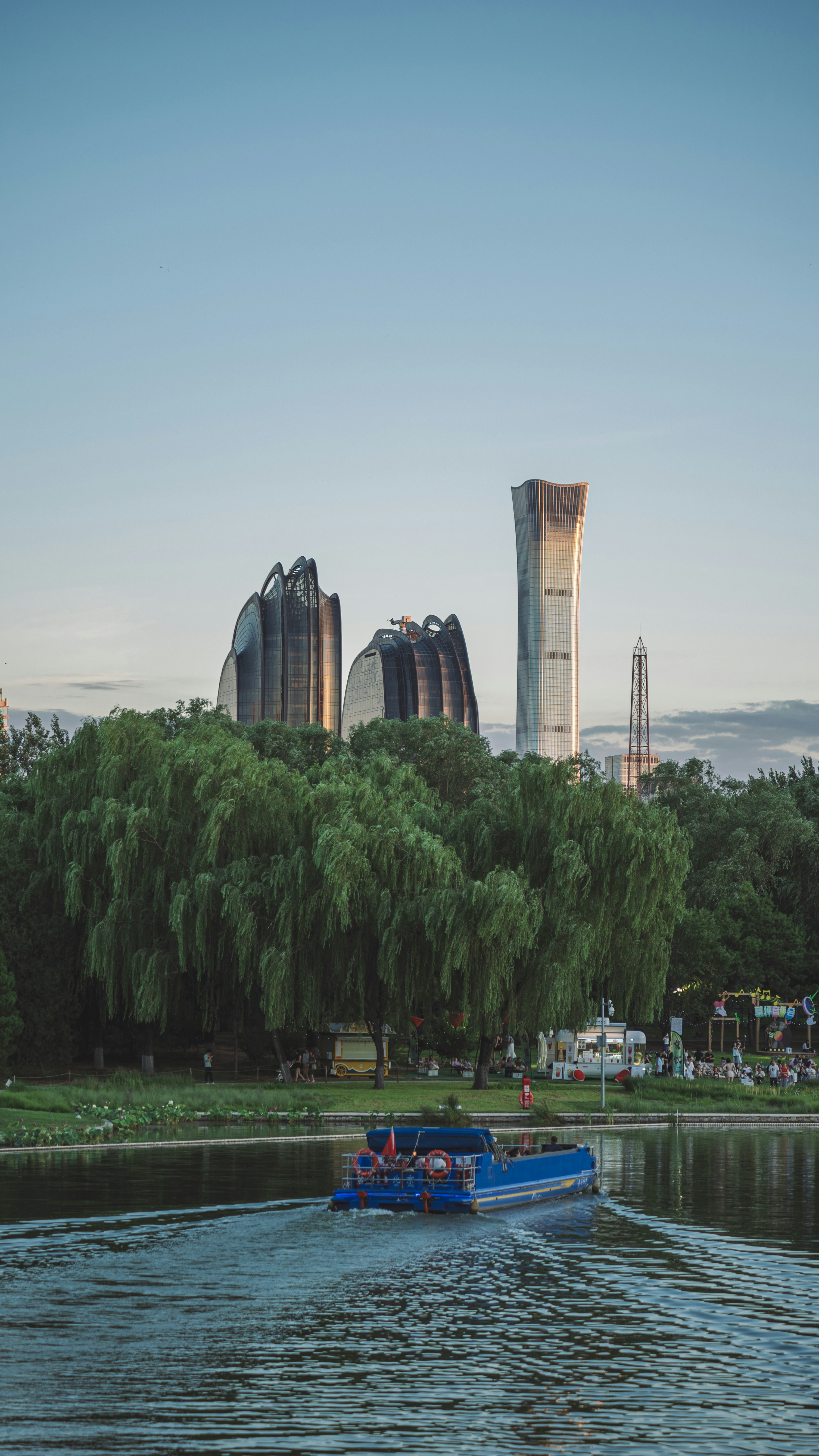 Urban Serenity: A Floating Journey Through Architectural Wonders