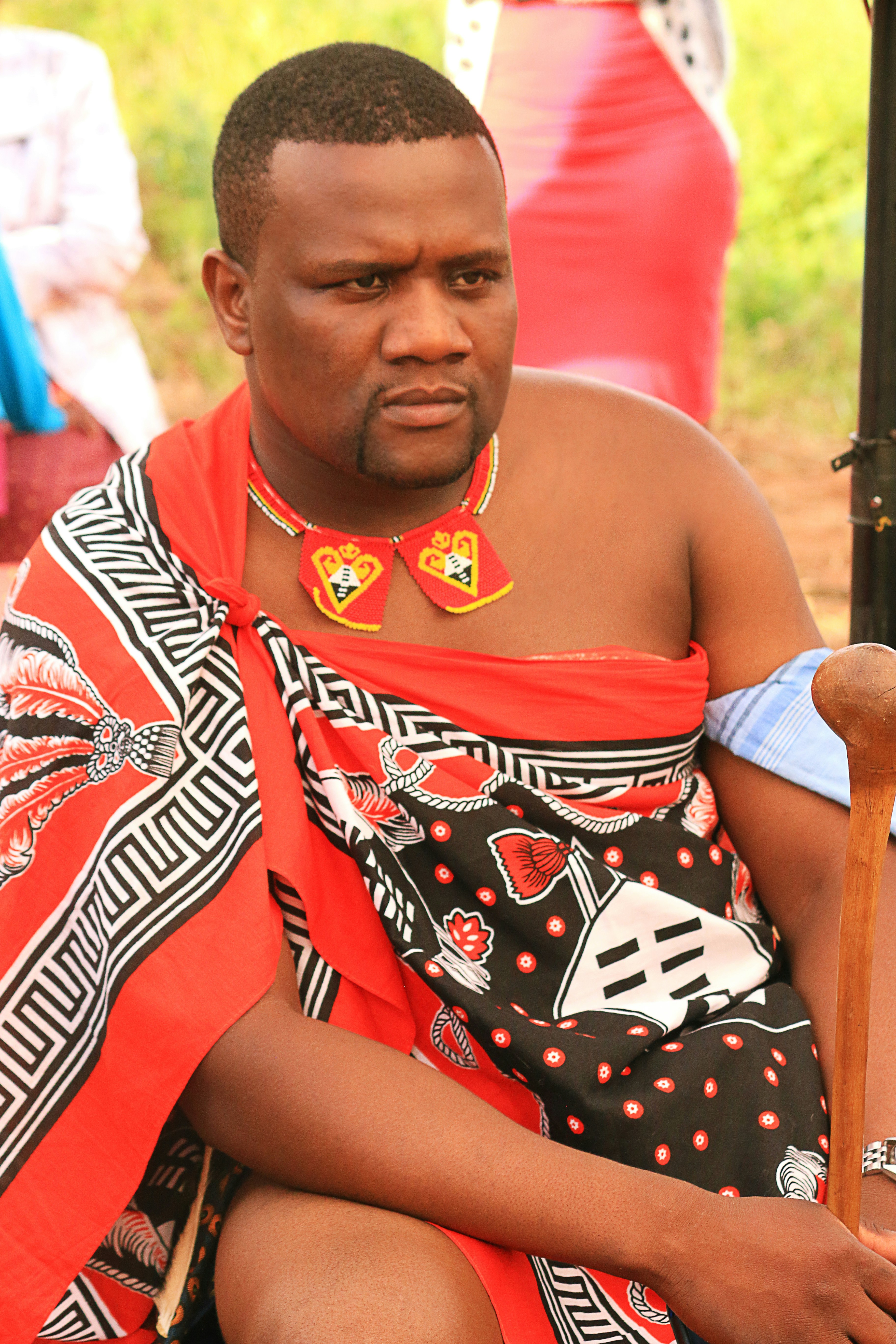 A man in traditional african attire.