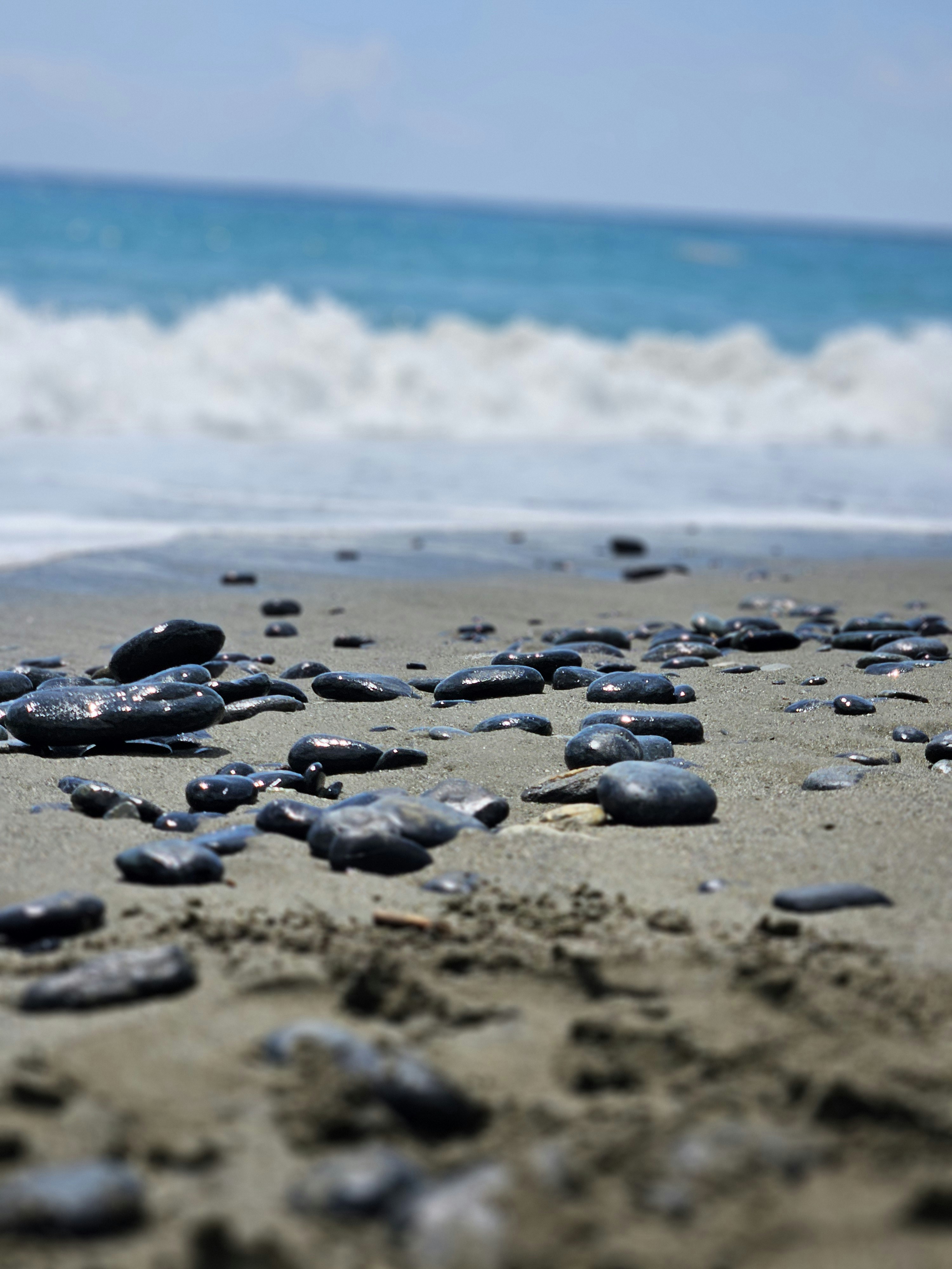 Whispers of the Tide: A Pebbled Shoreline