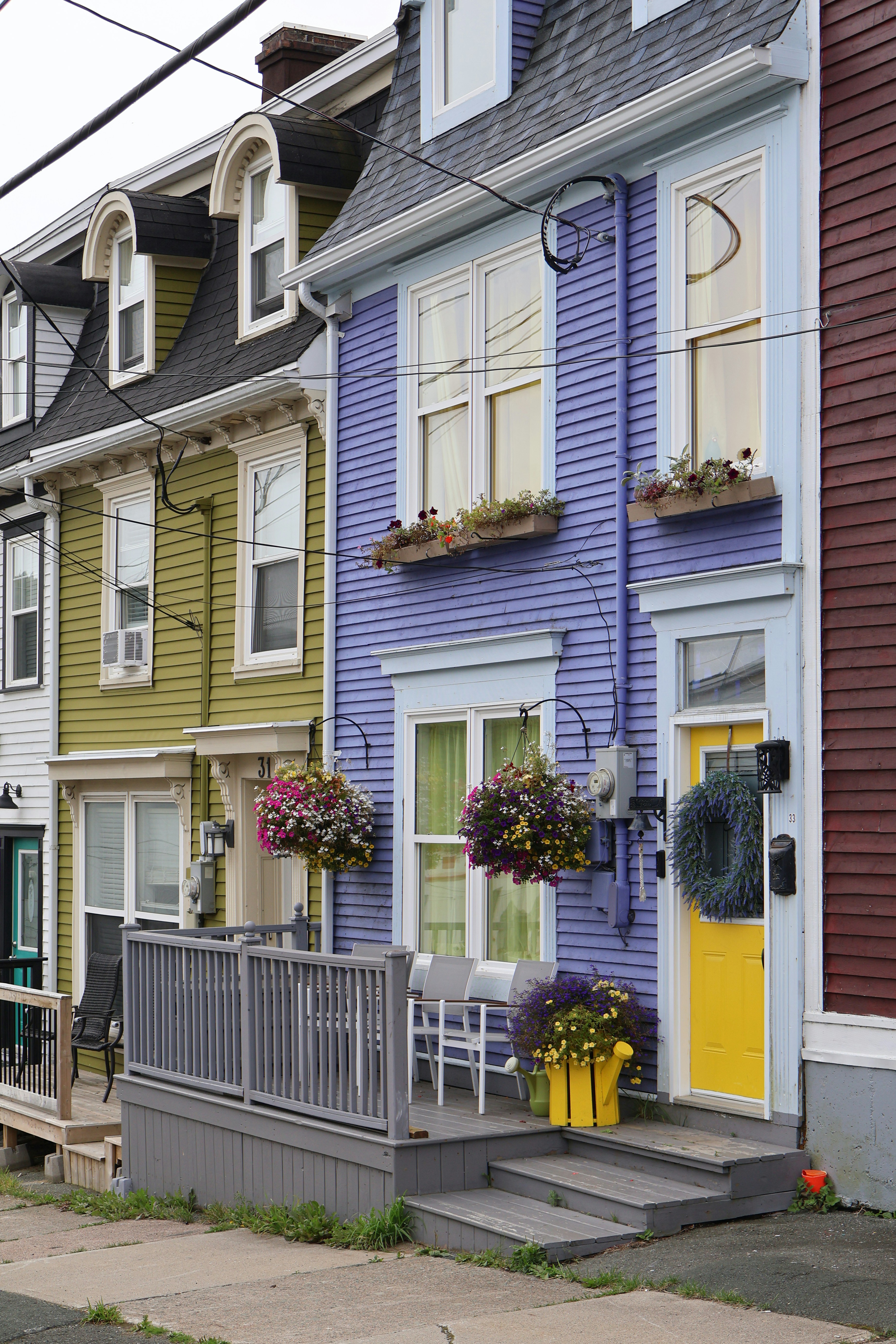 A Symphony of Colors: Charming Row Houses