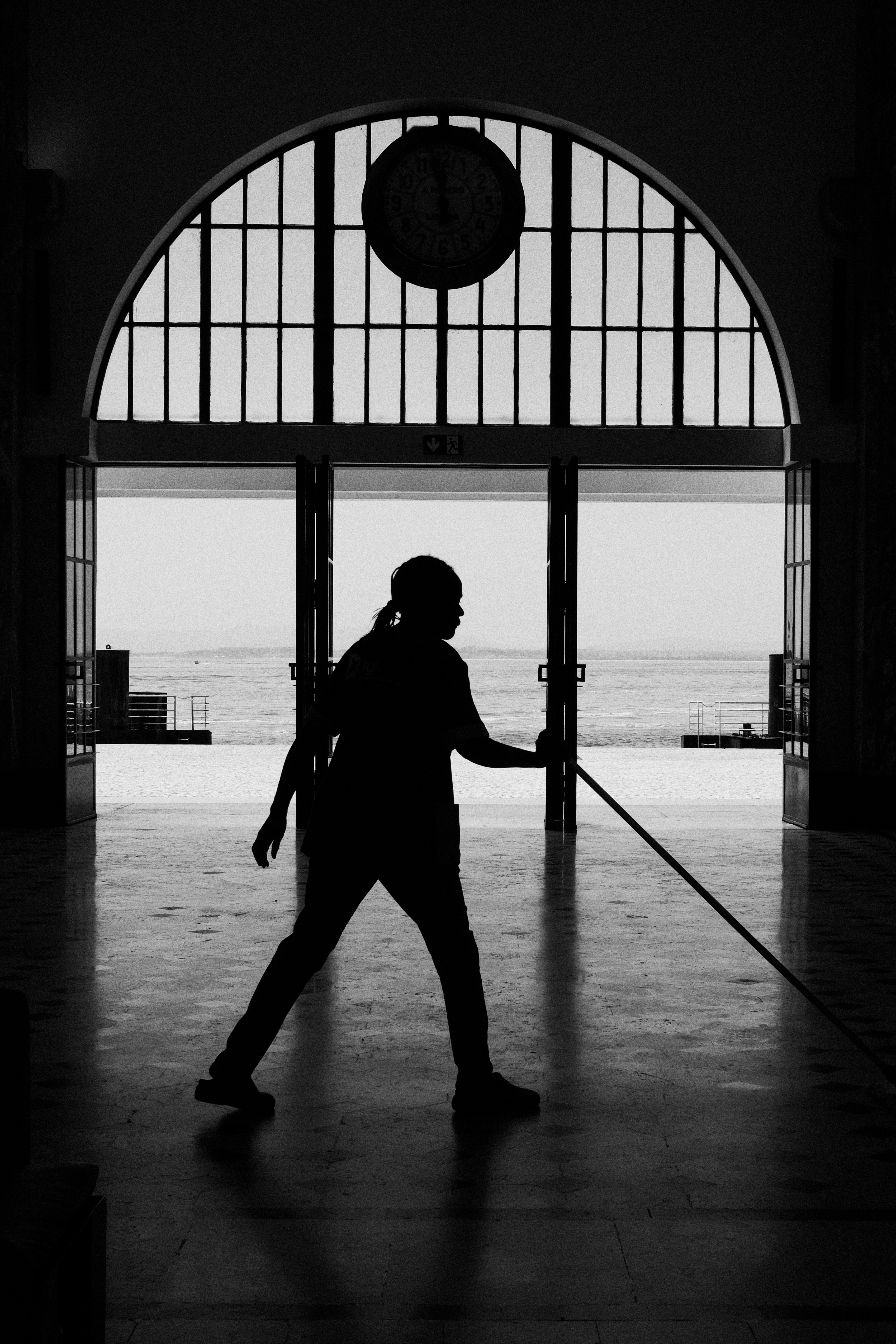 Silhouette in Motion: A Dance with Shadows