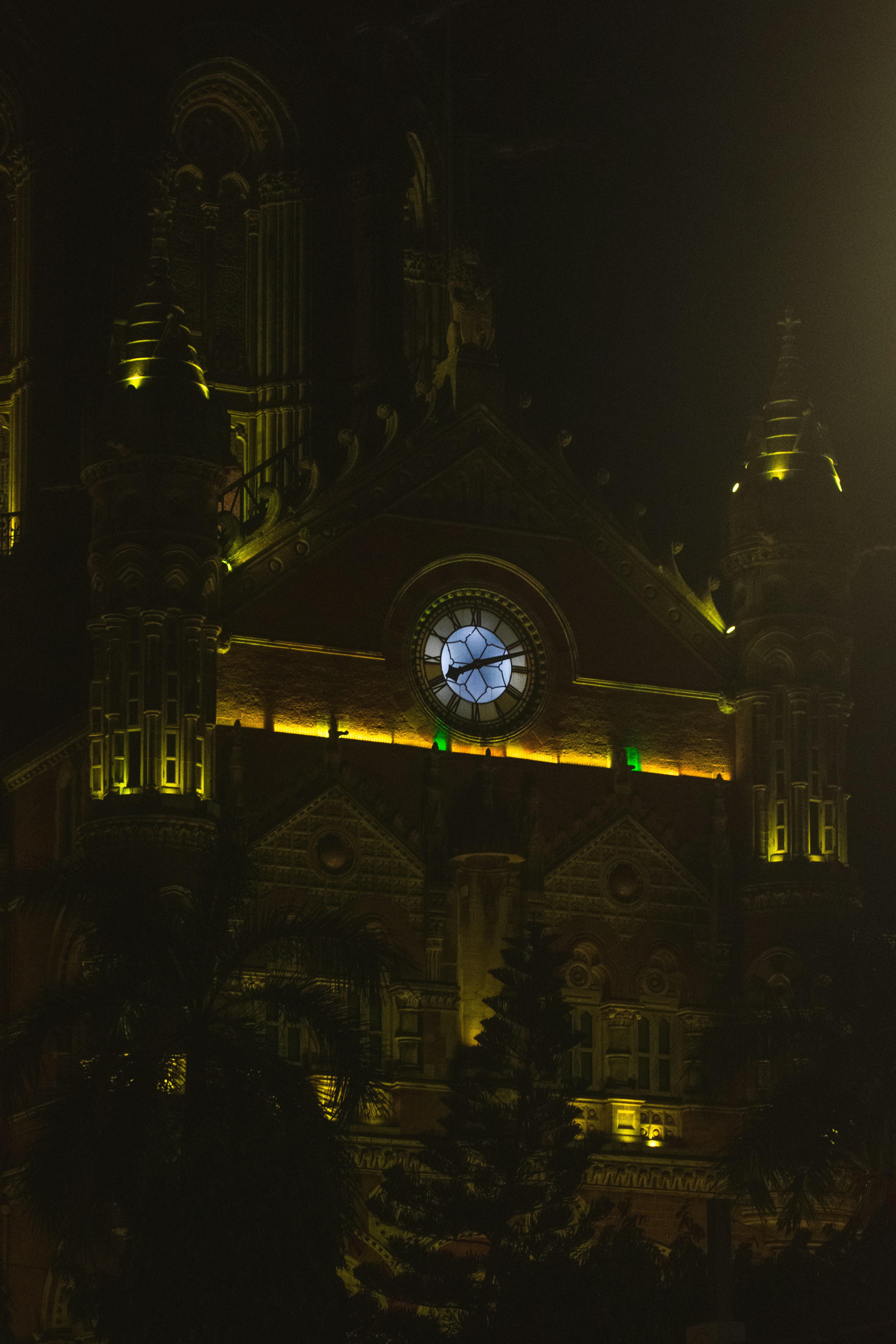 Illuminated Heritage: The Clock Tower's Nighttime Elegance