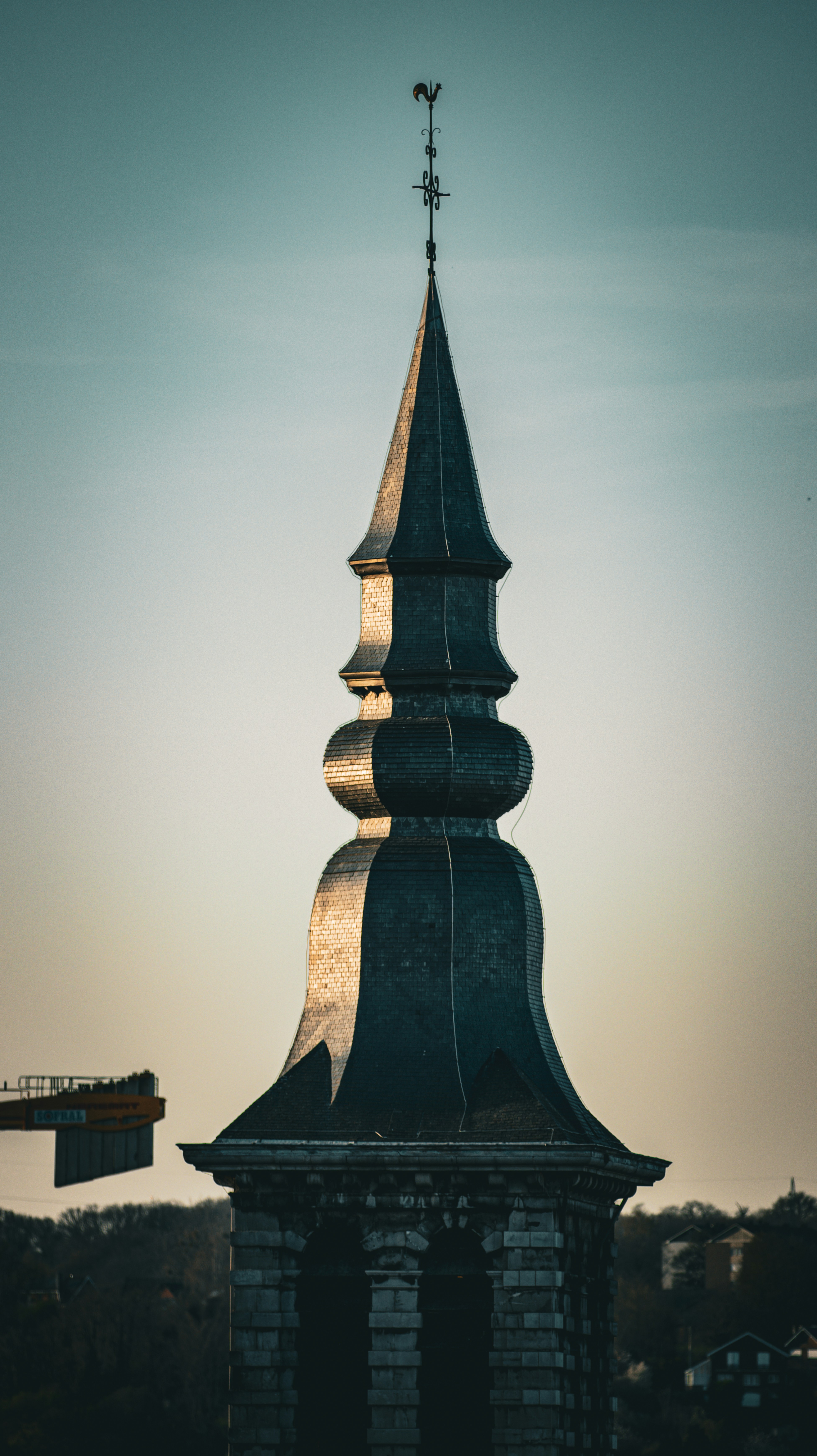 Whispers of Time: The Tower's Silhouette