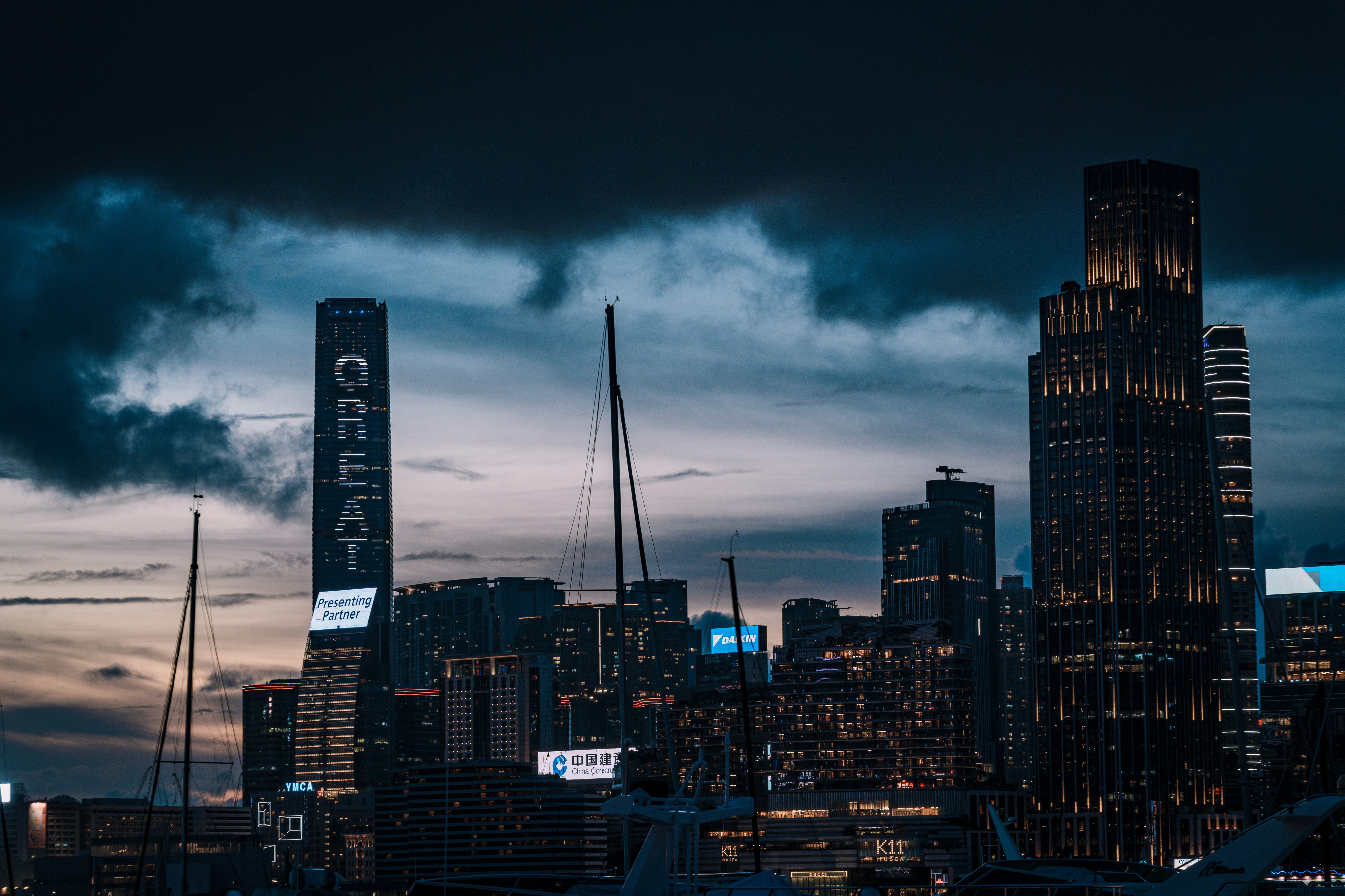 Urban Twilight: A Symphony of Light and Shadow