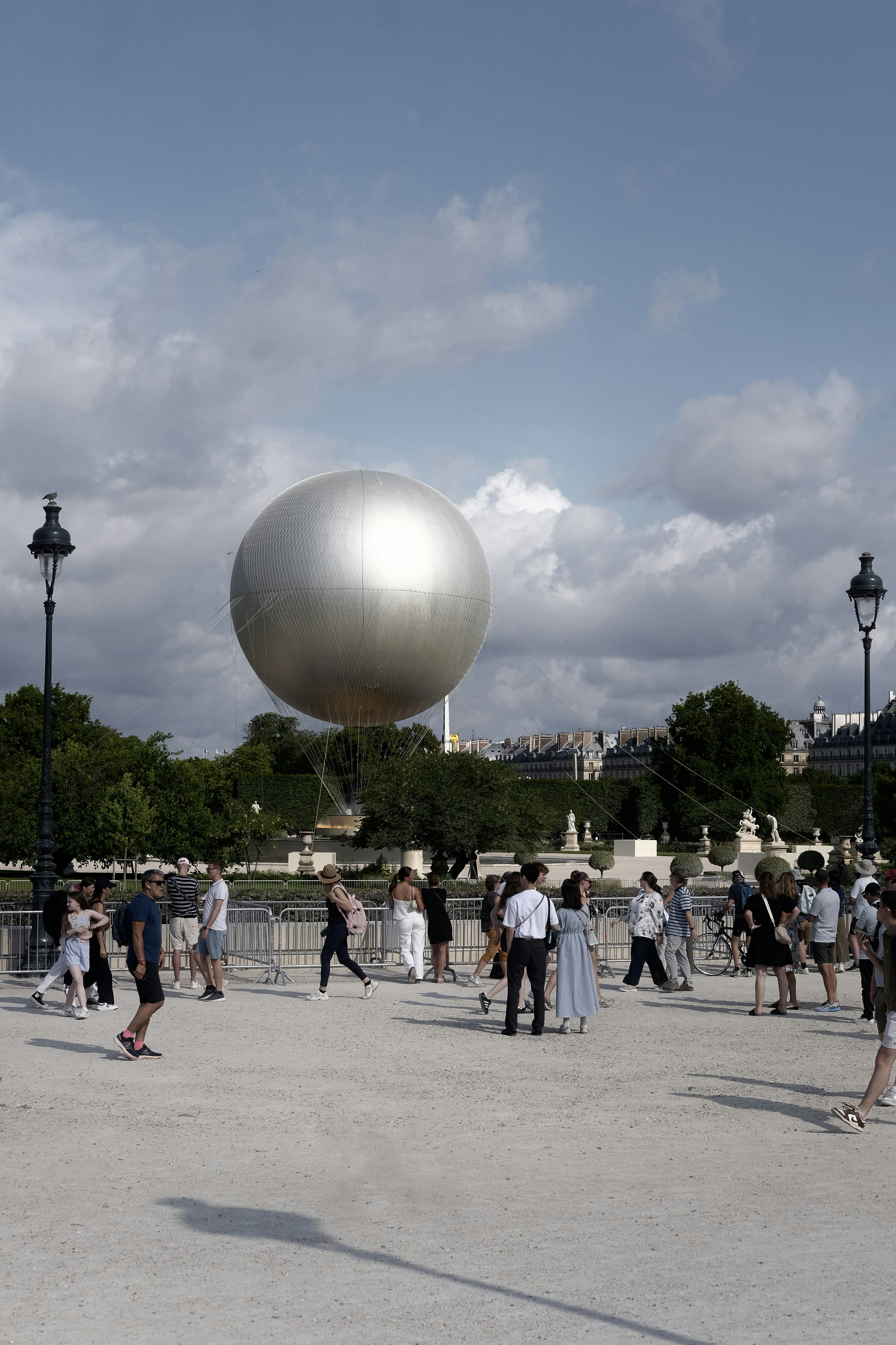 Floating Sphere: A Dance of Shadows and Light
