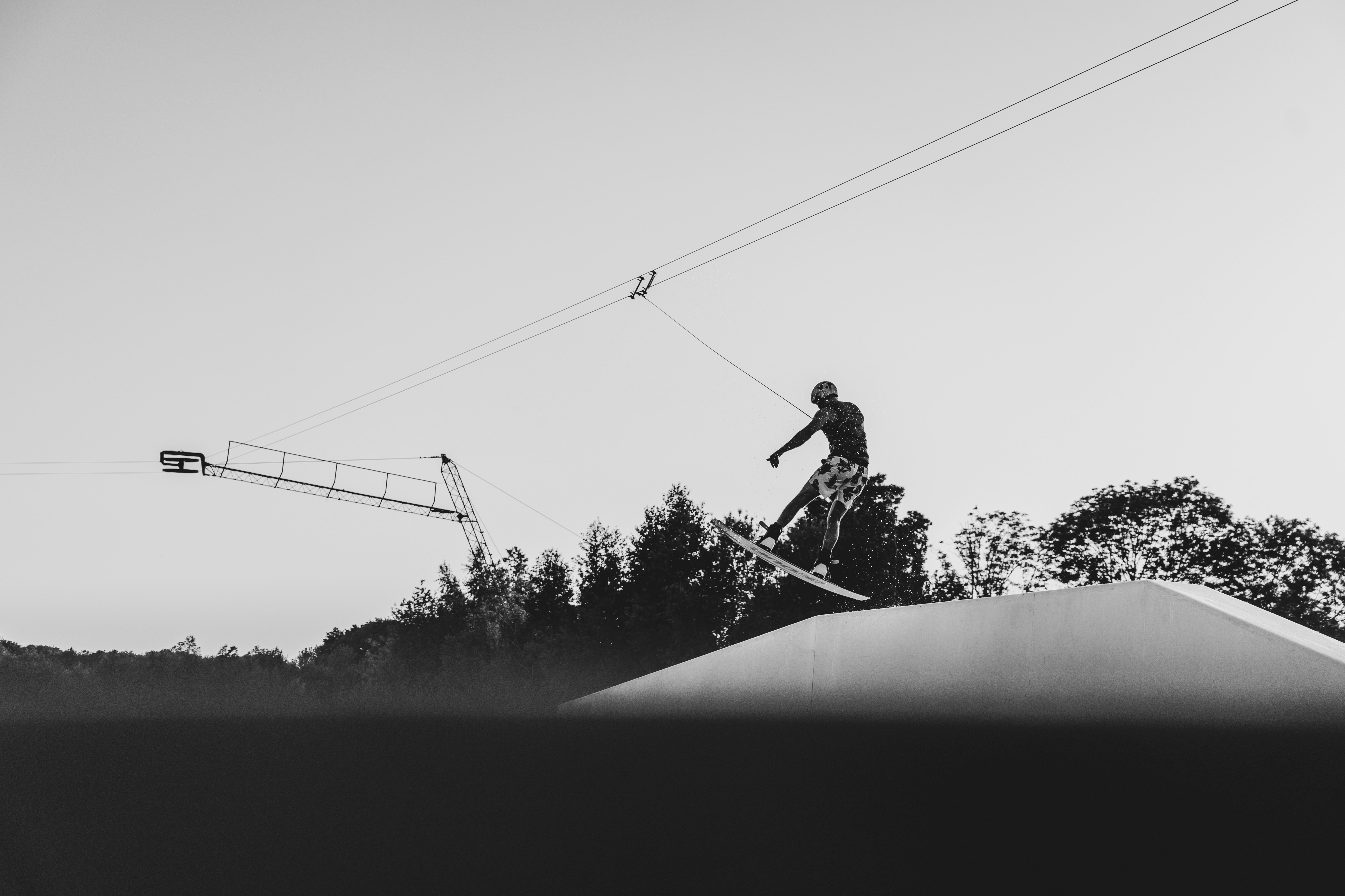 Defying Gravity: A Wakeboarder's Leap