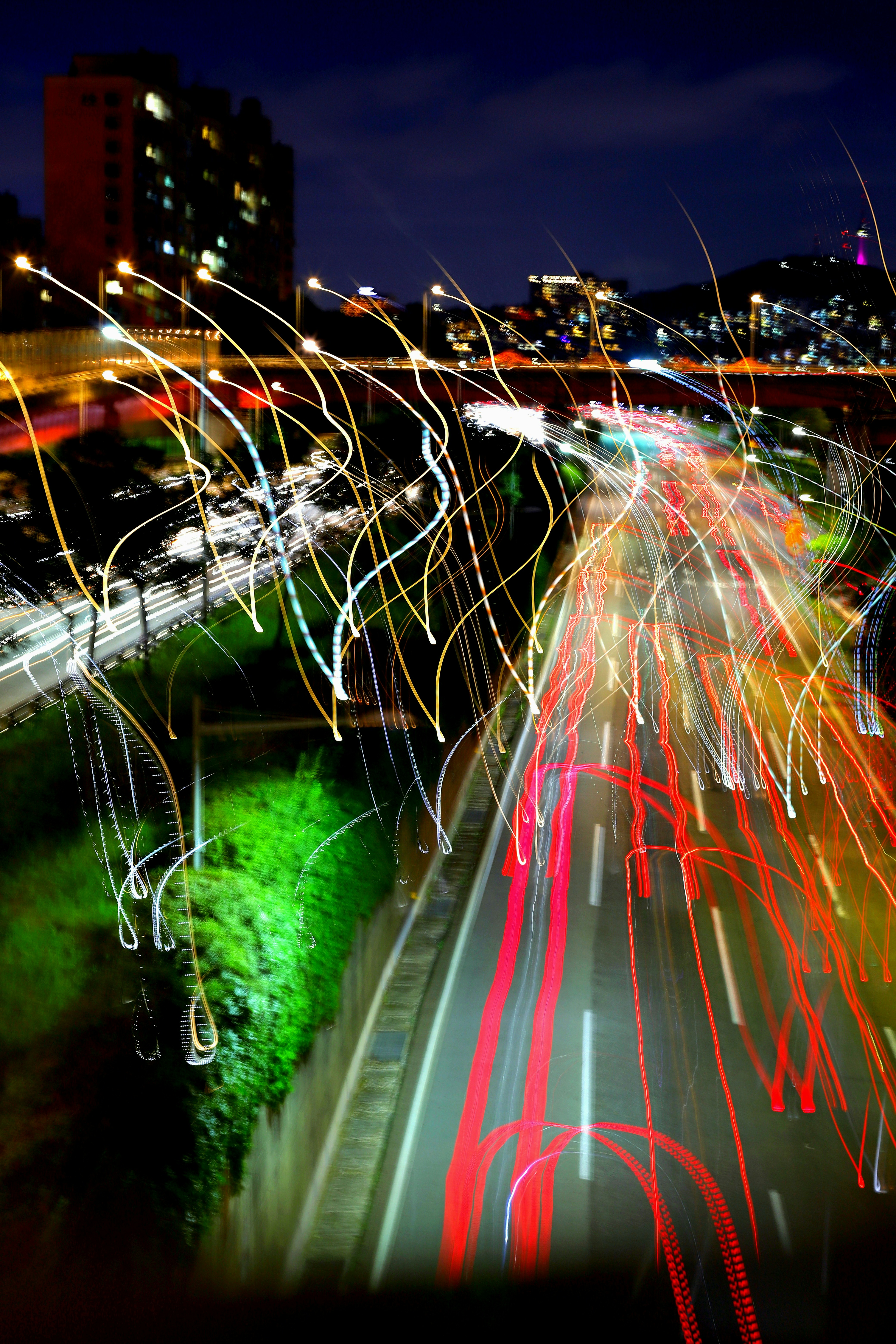 Urban Pulse: A Symphony of Light Trails