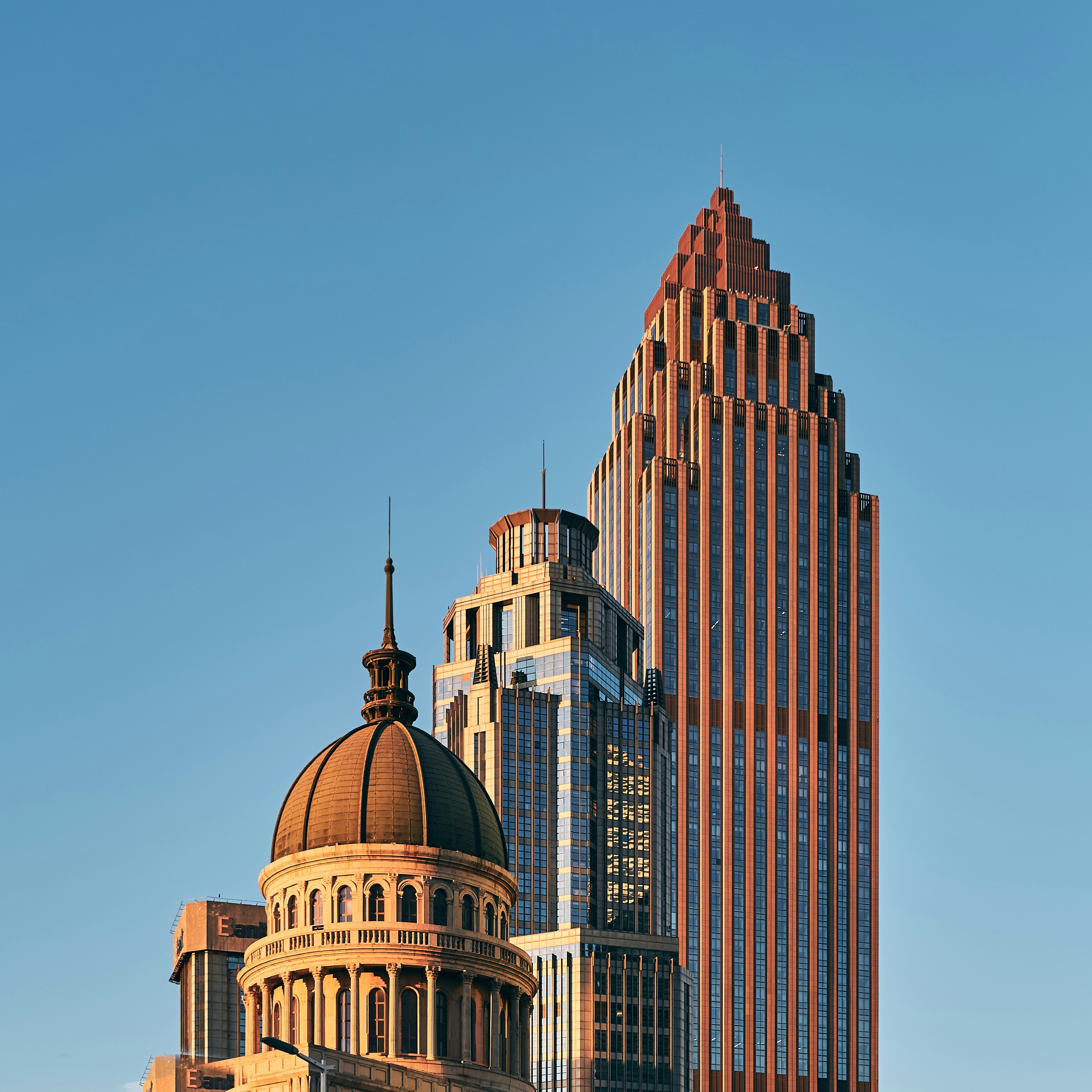 Architectural Harmony: A Skyline Dialogue