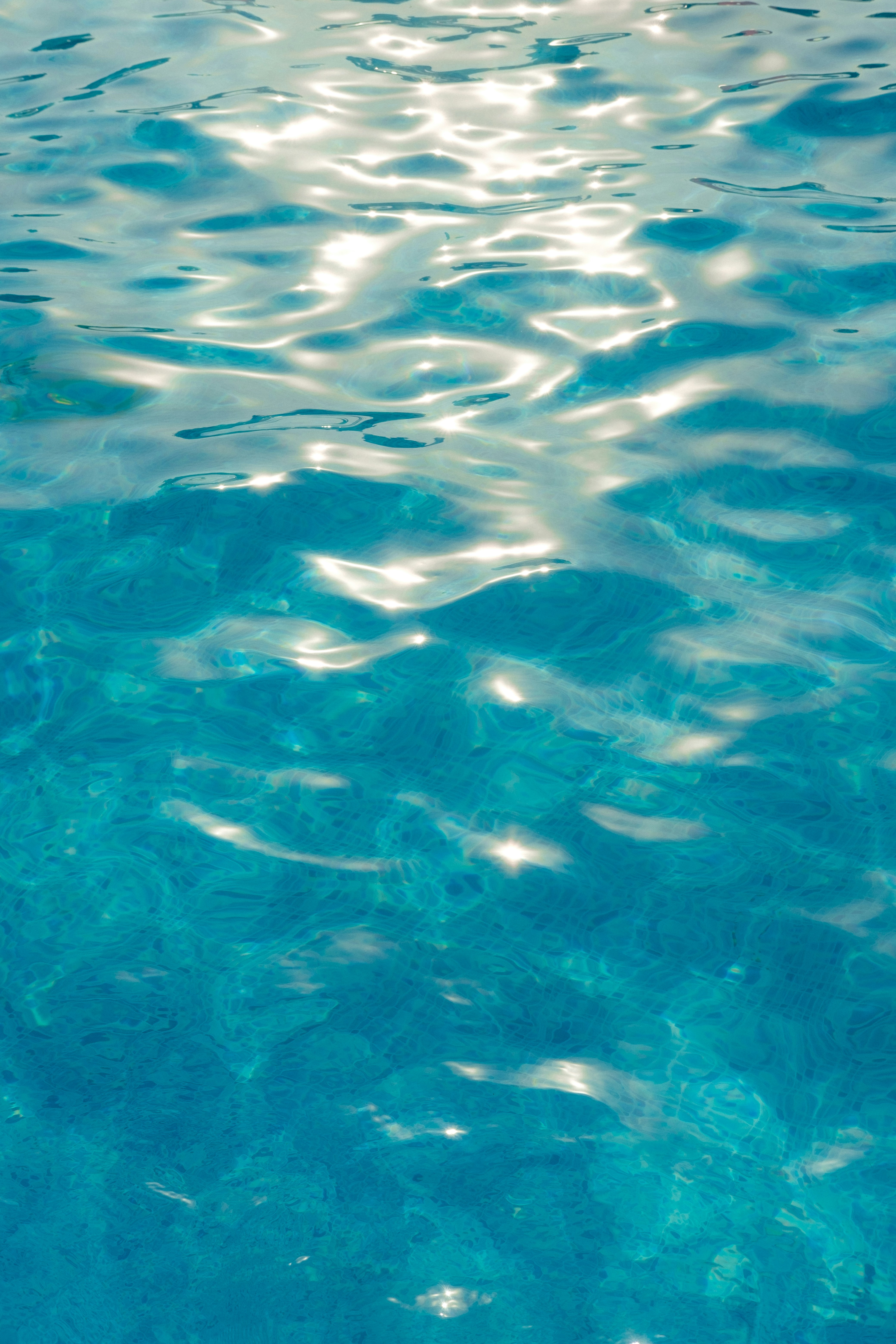 Sparkling blue water reflects light. photo – Free Wallpaper Image on ...