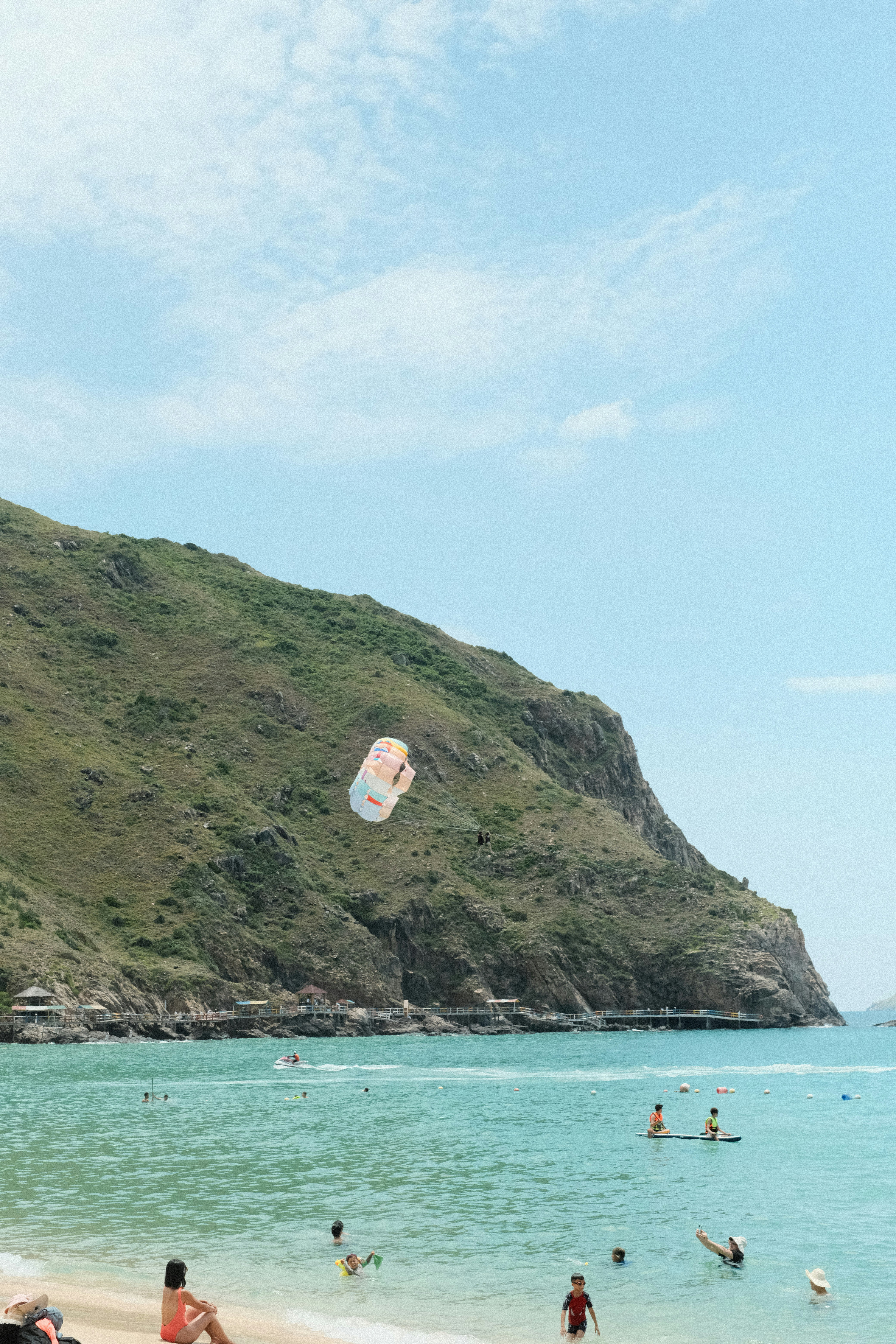 Soaring Above Serene Waters