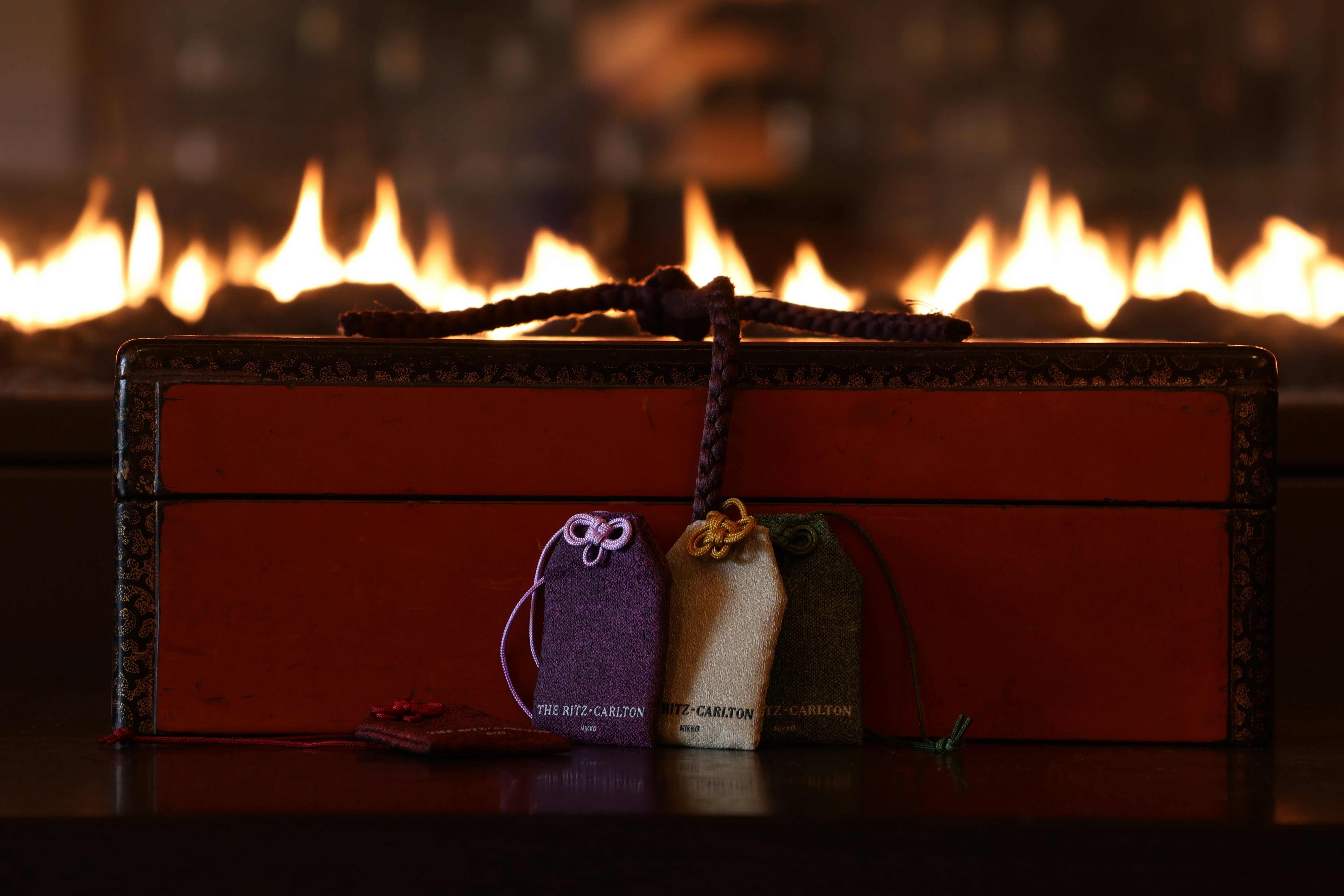 Whispers of Tradition: A Gift Box by the Hearth