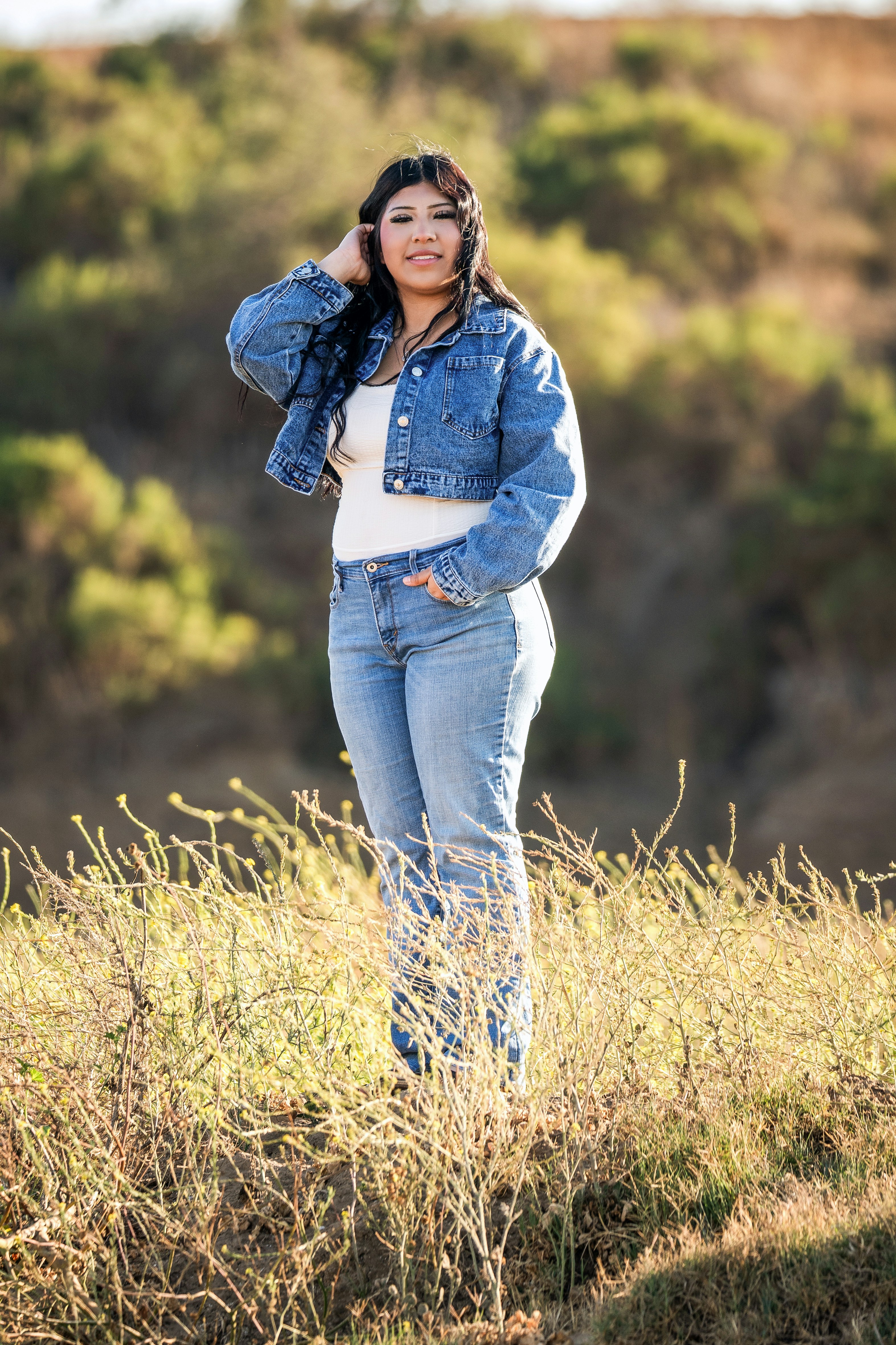 Denim Dreams in Nature's Embrace