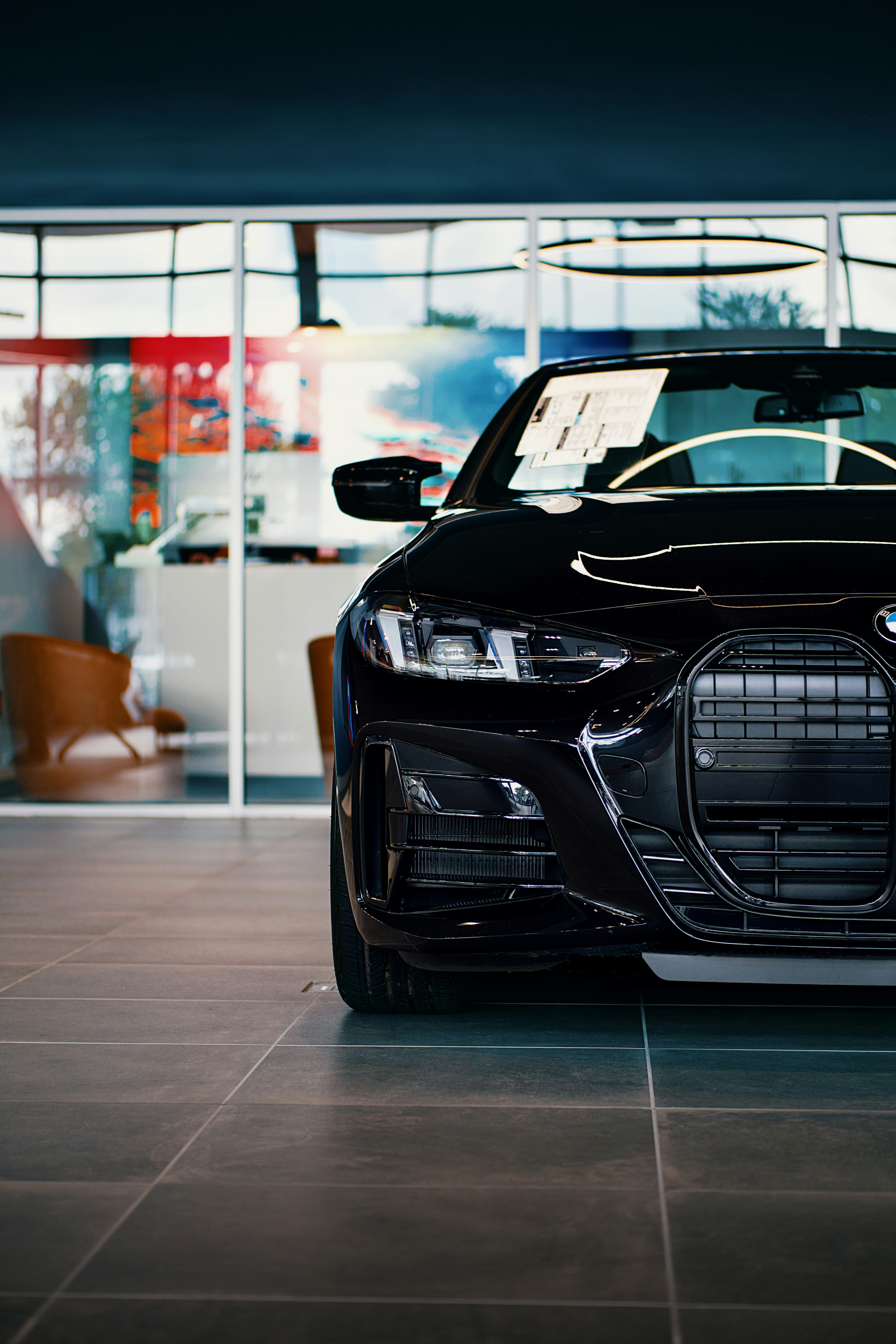 Noir Crest in Glass: Front Fascia of a Showroom Masterpiece