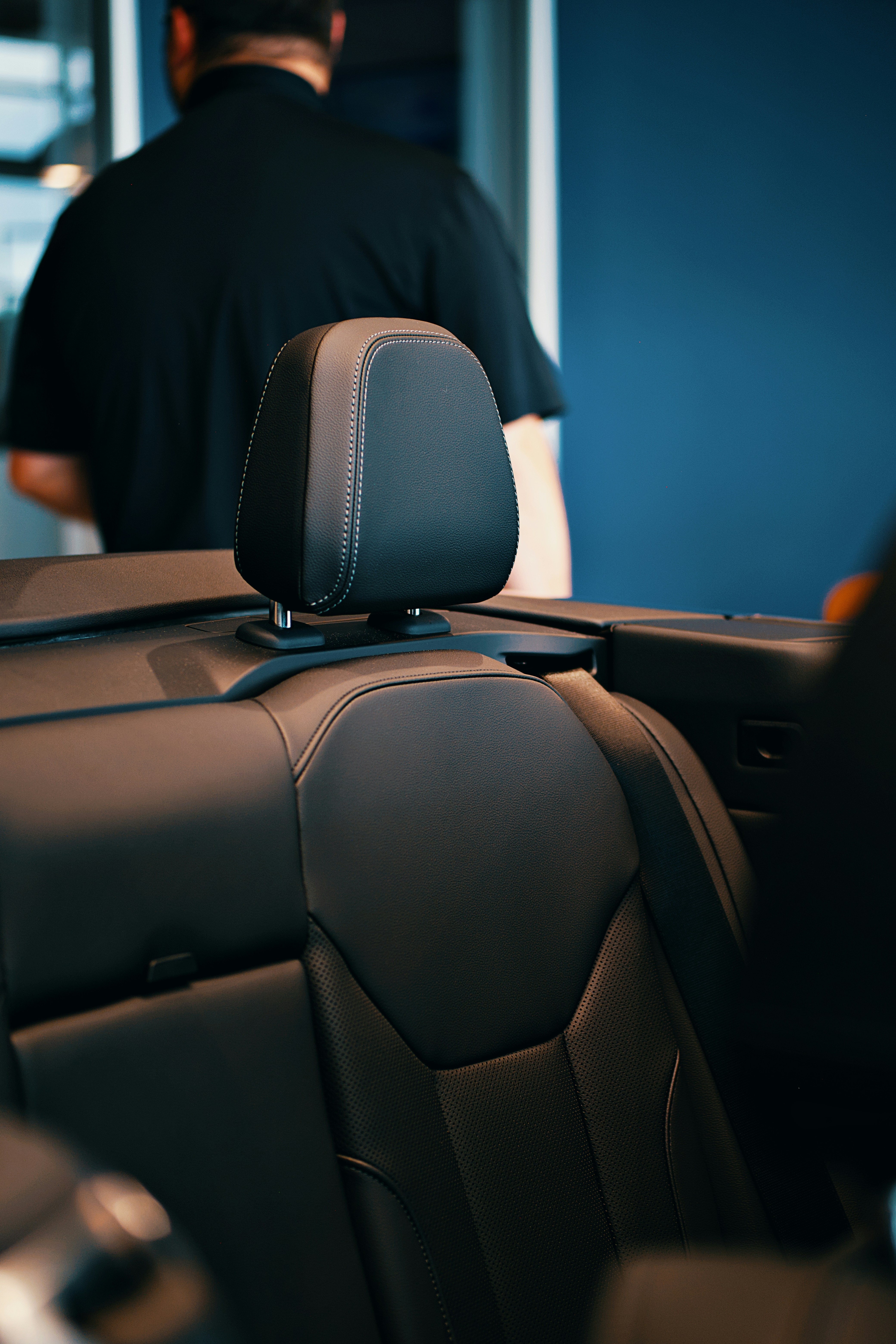 Headrest in Focus: Crafting Comfort Inside a Sleek Vehicle