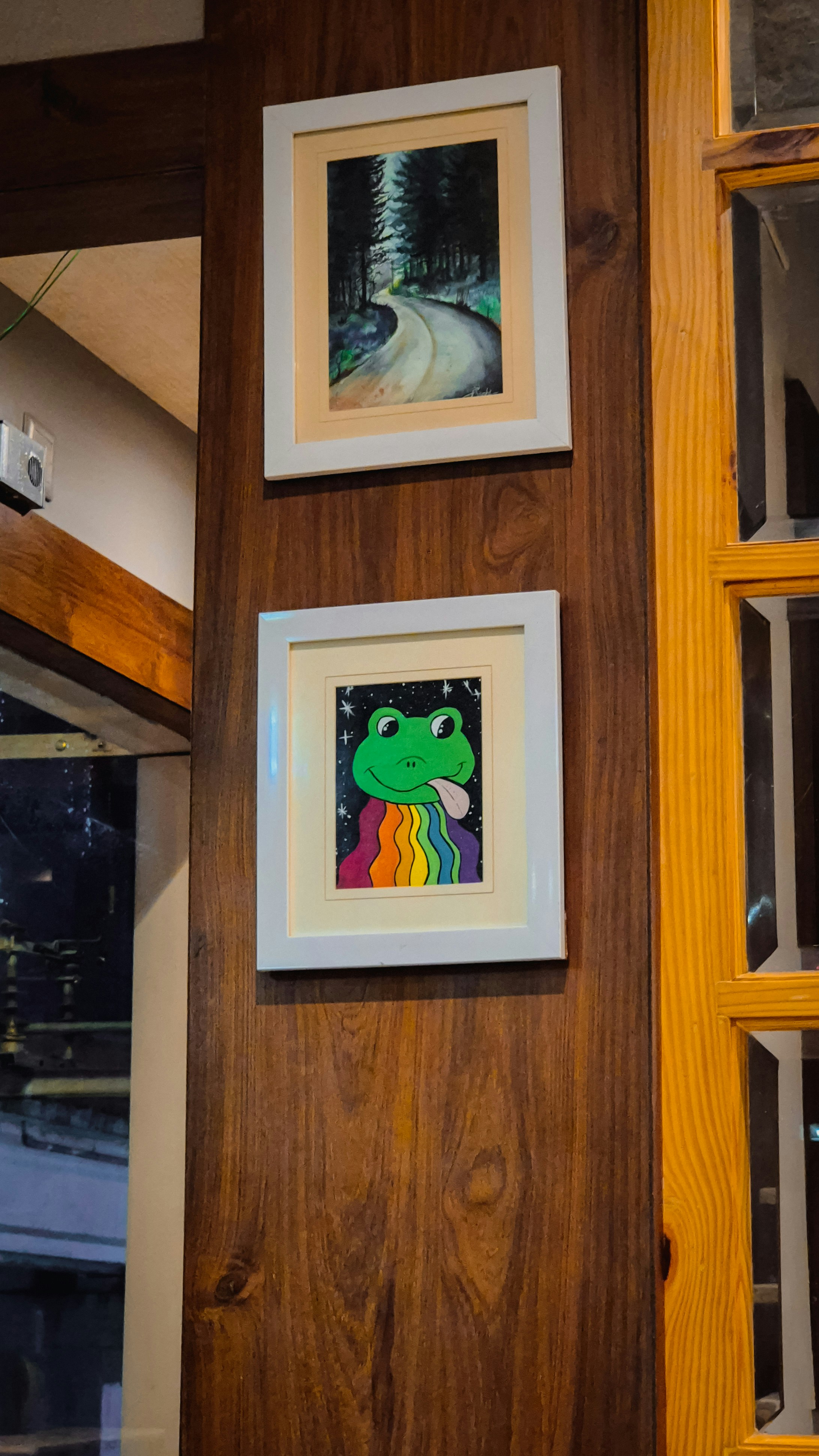Whimsical Frog Embracing Colorful Vibes