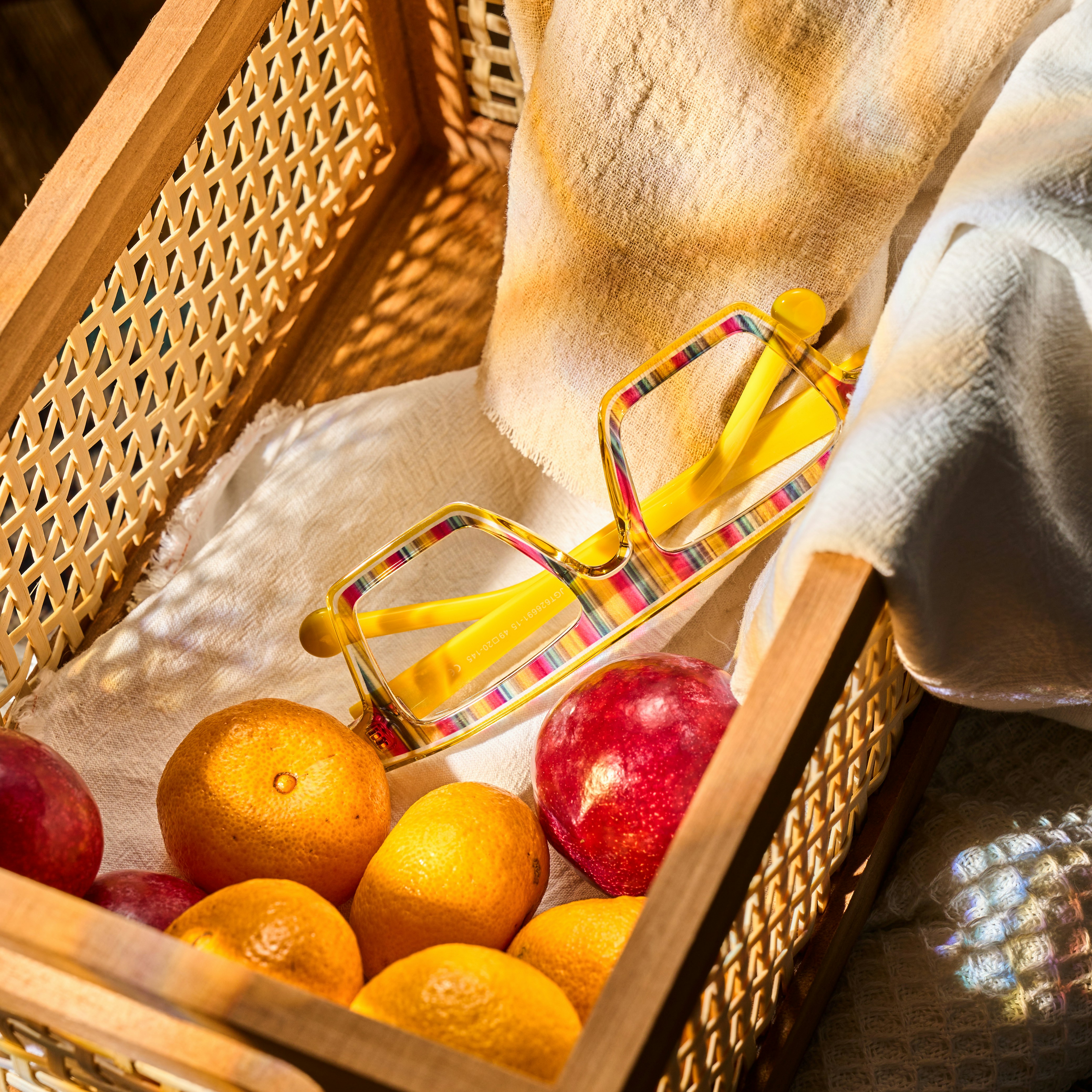 A Colorful Harvest: Juxtaposition of Fruits and Fashion