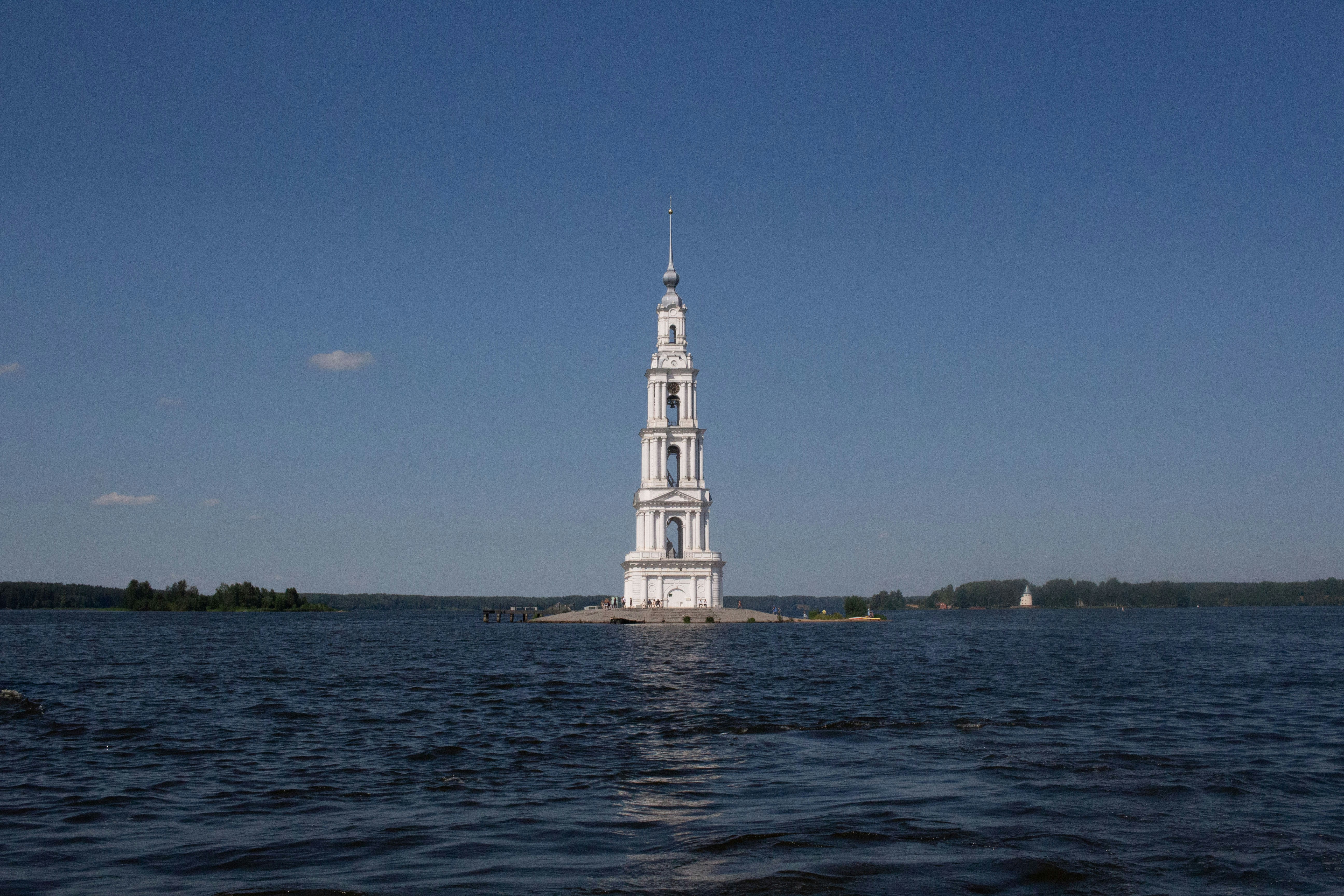 The Tower of Reflection Amidst Serene Waters