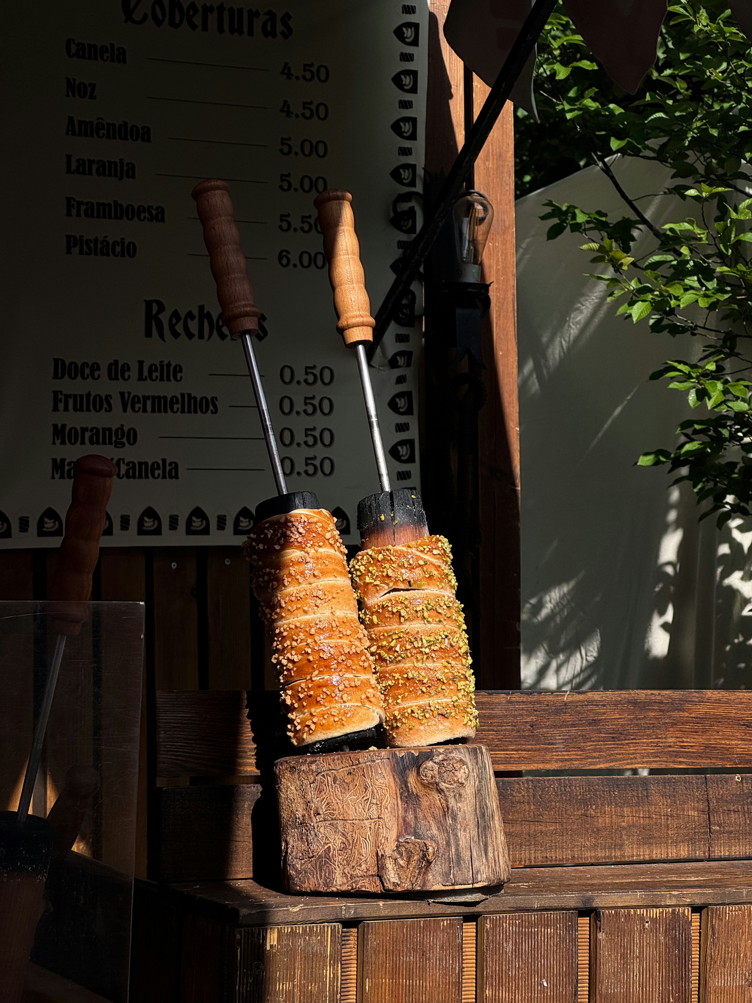Artisan Treats on a Rustic Stand