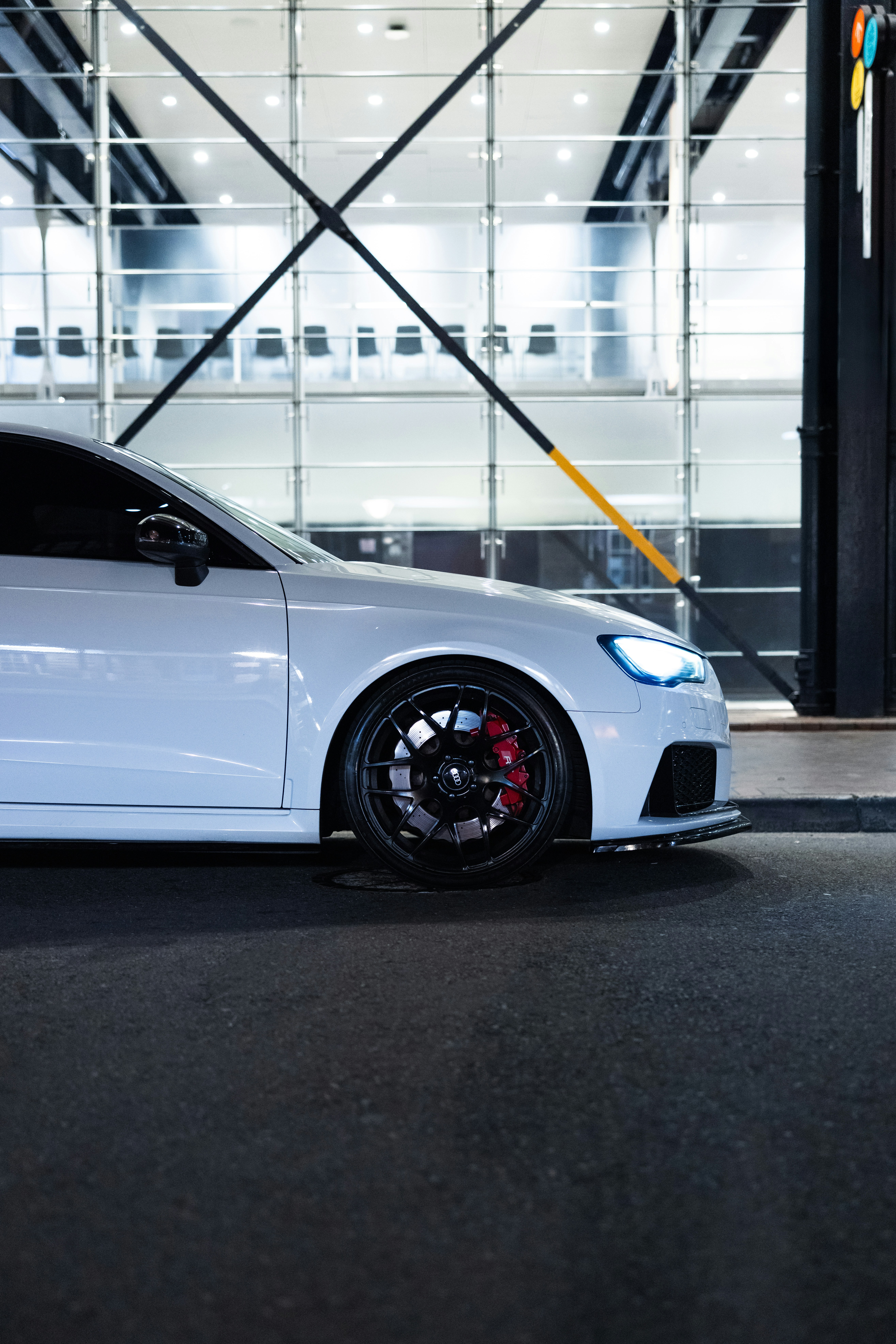 Audi RS3 8V Sportback Quattro - Nightlife in Sydney, Australia - Phone Wallpaper