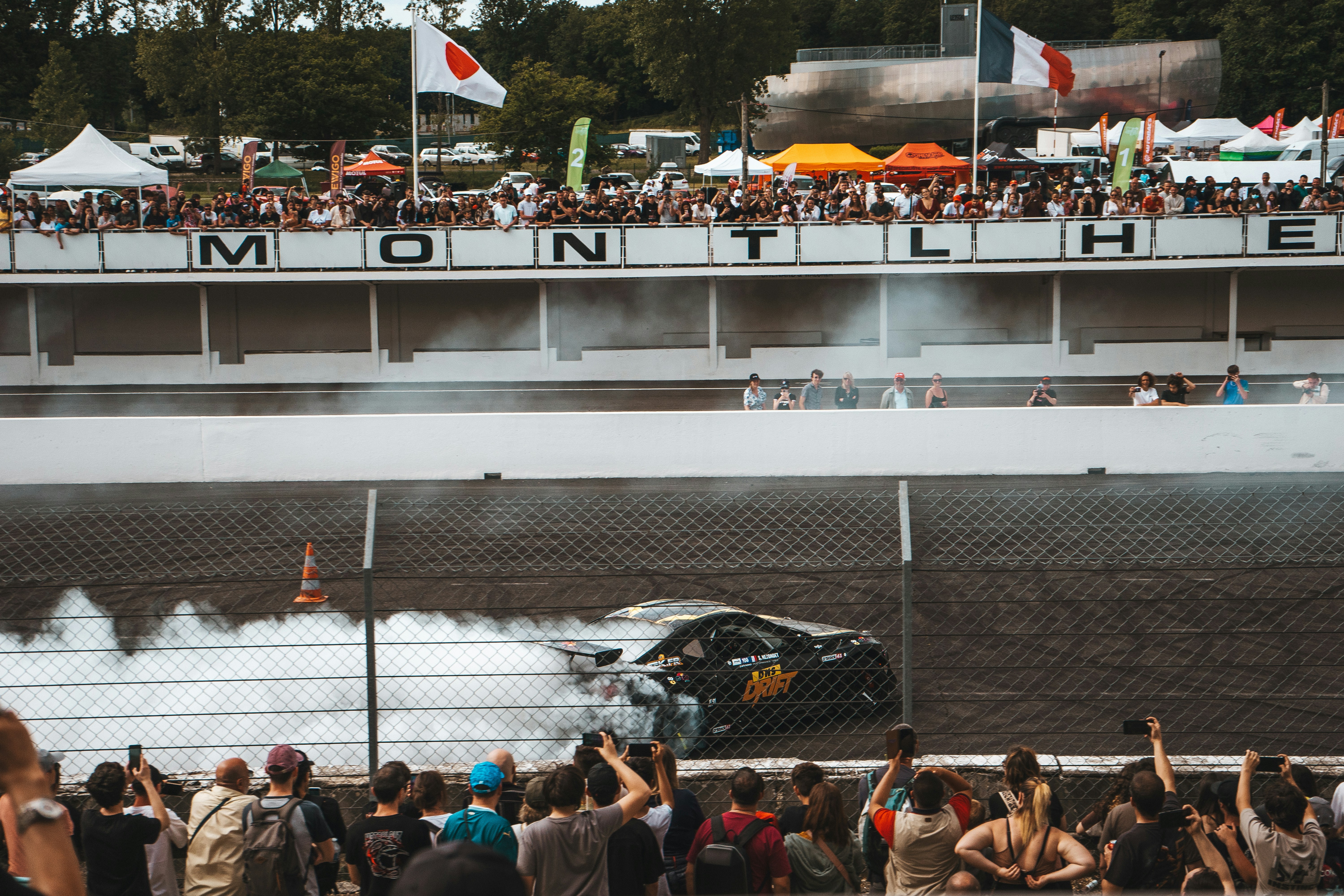 Tires and Triumph: A Drift Showdown at Montlhéry