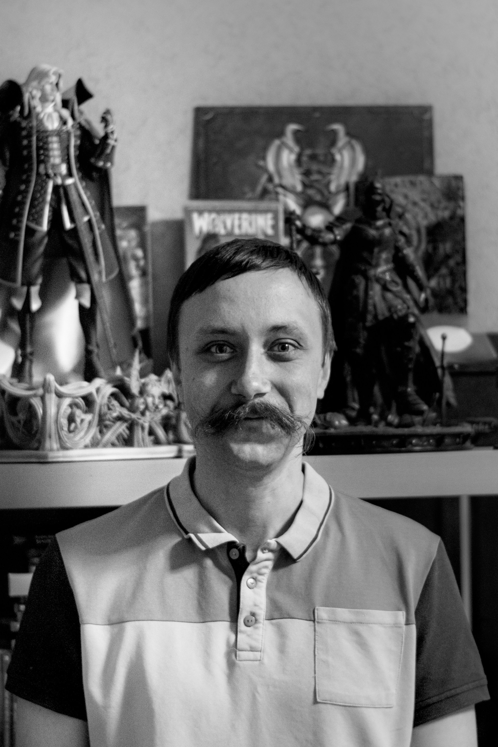 A Portrait Amidst a Collector's Haven