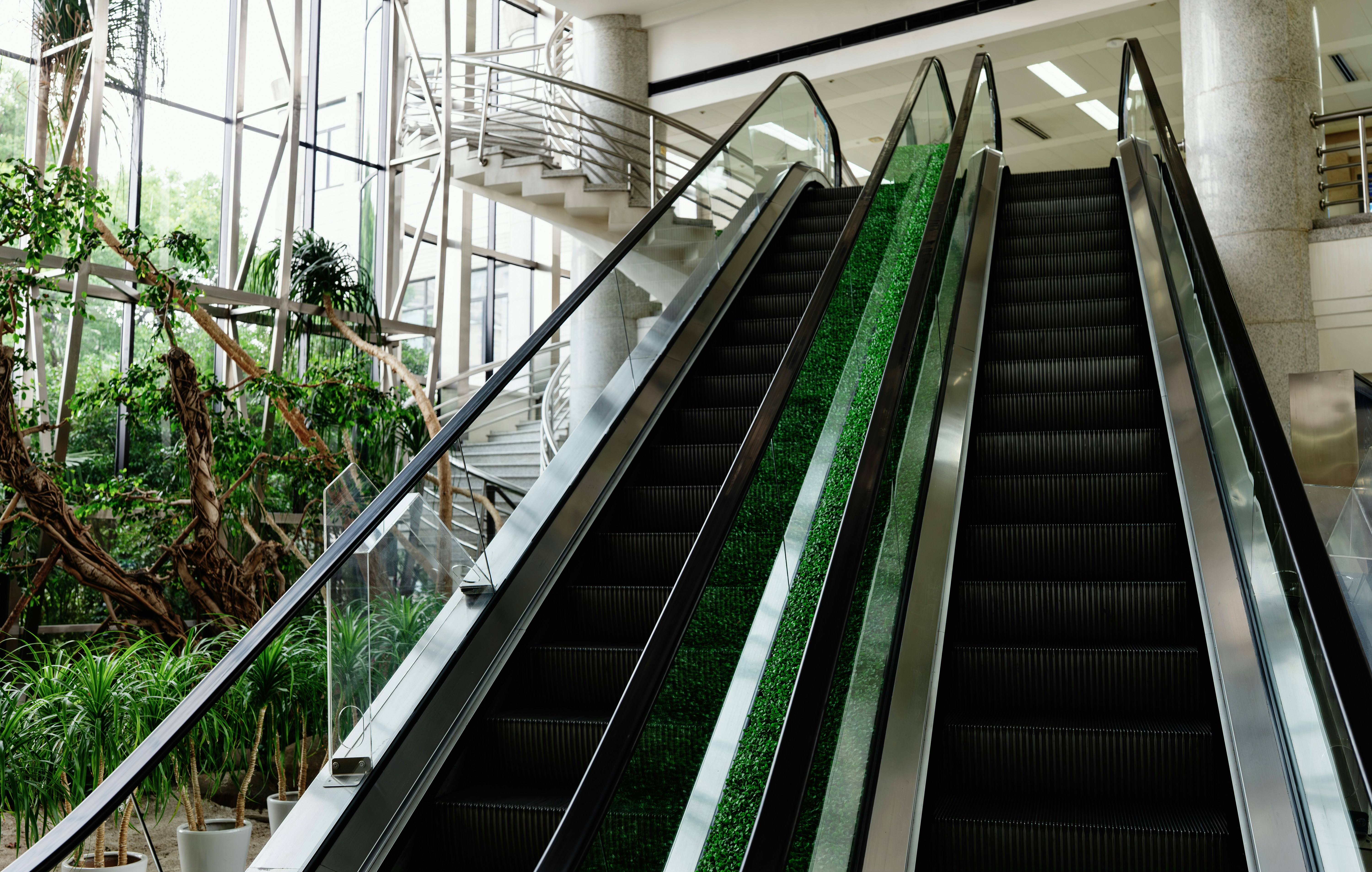 Vertical Journey Through Lush Architecture