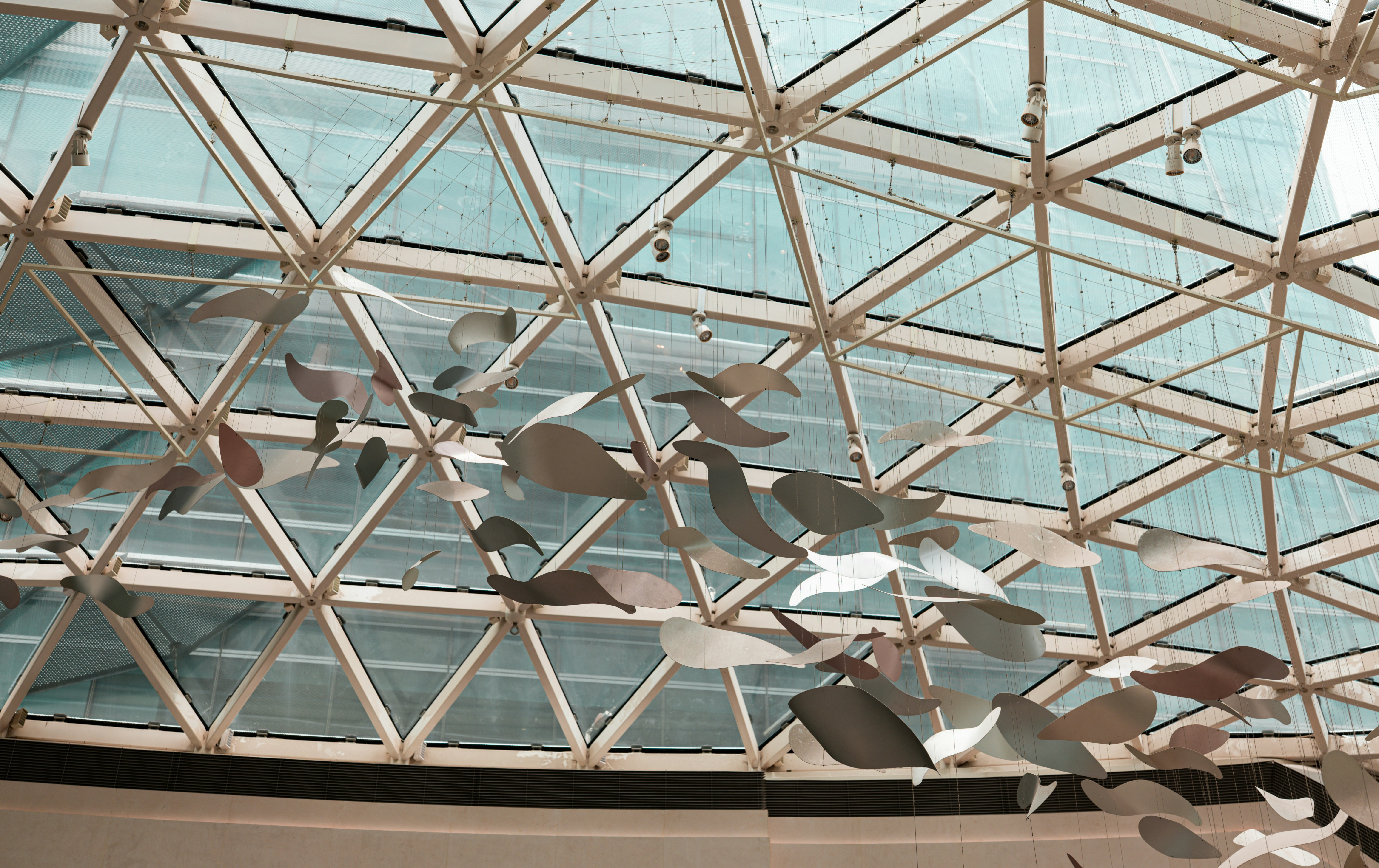 Suspended Elegance: A Dance of Light and Form