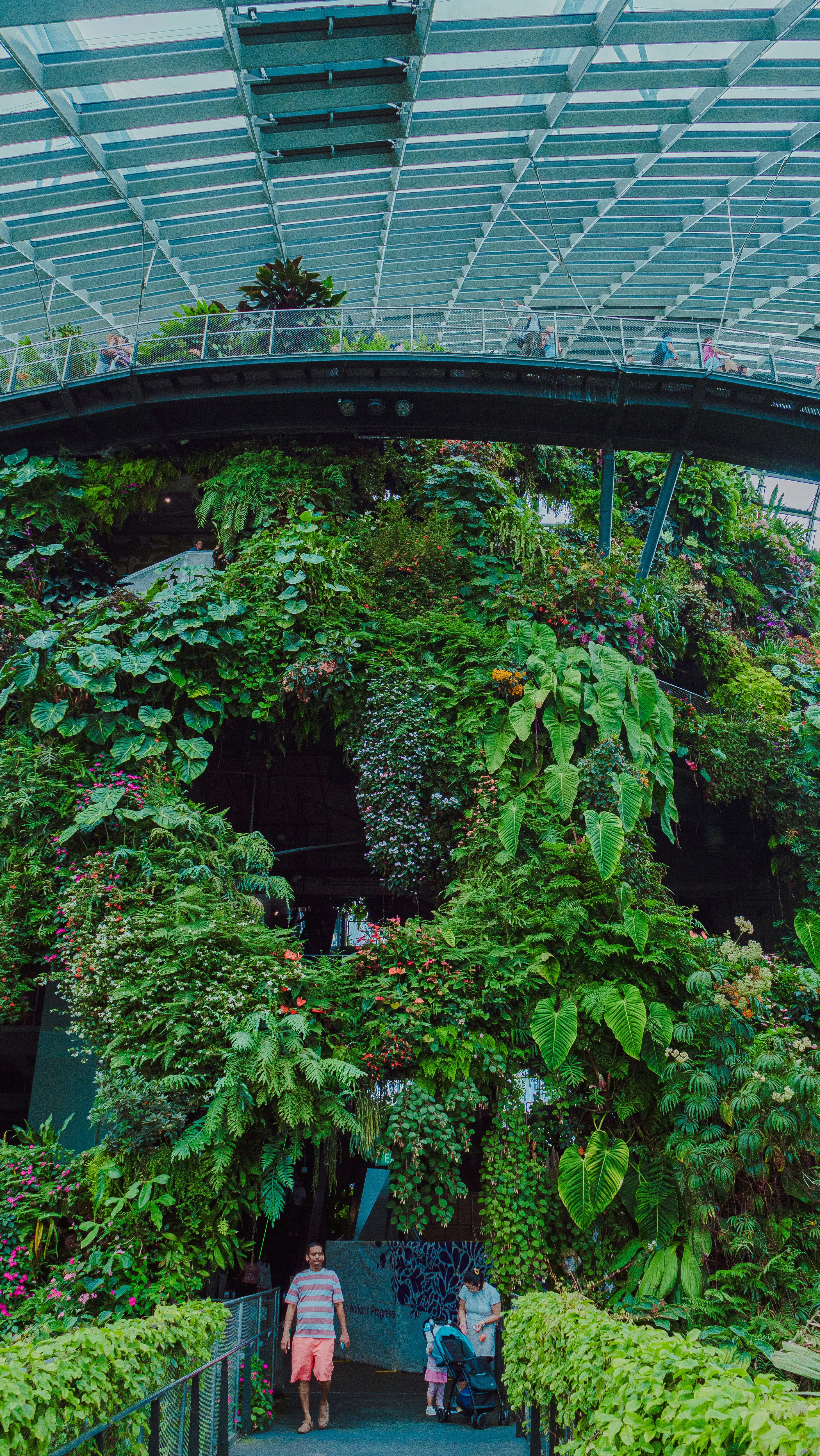 Verdant Descent: A Glass-Canopy Garden Retreat