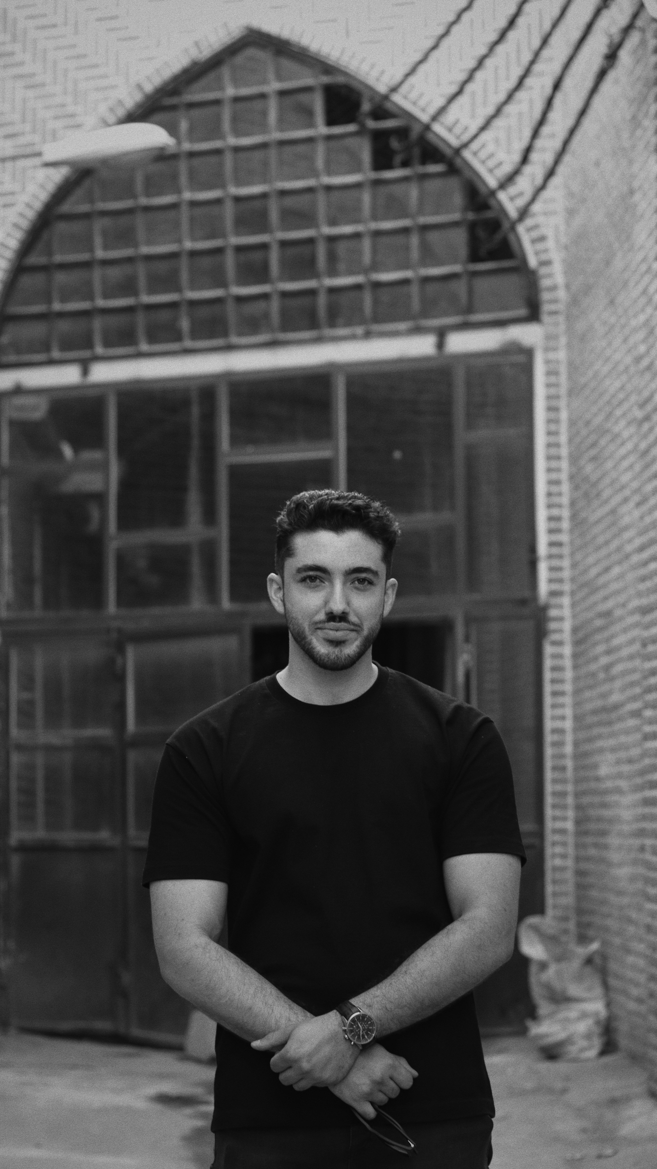 Urban Solitude: A Portrait in Monochrome