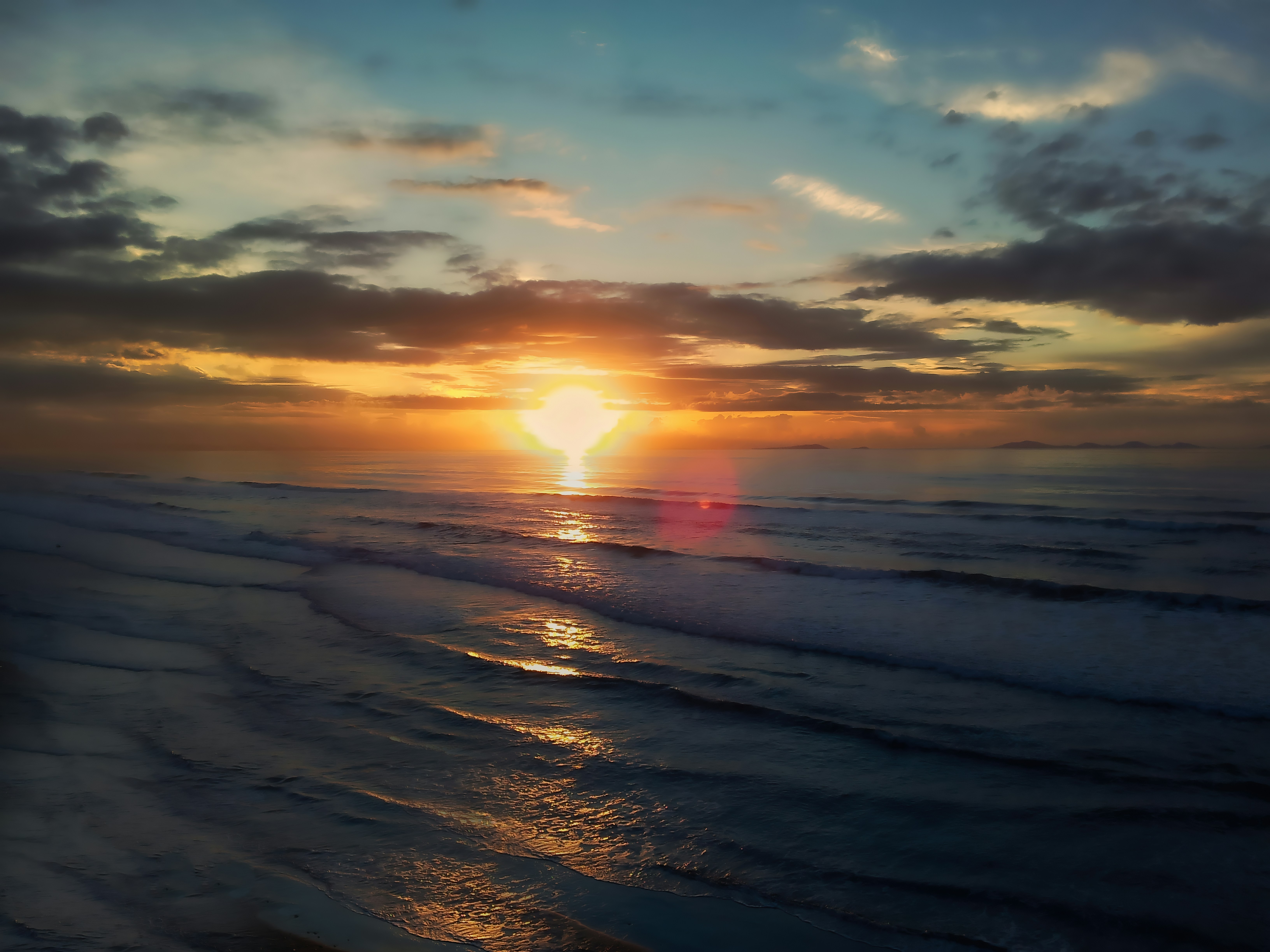 Sunset... | Sunset over the ocean with gorgeous colors.