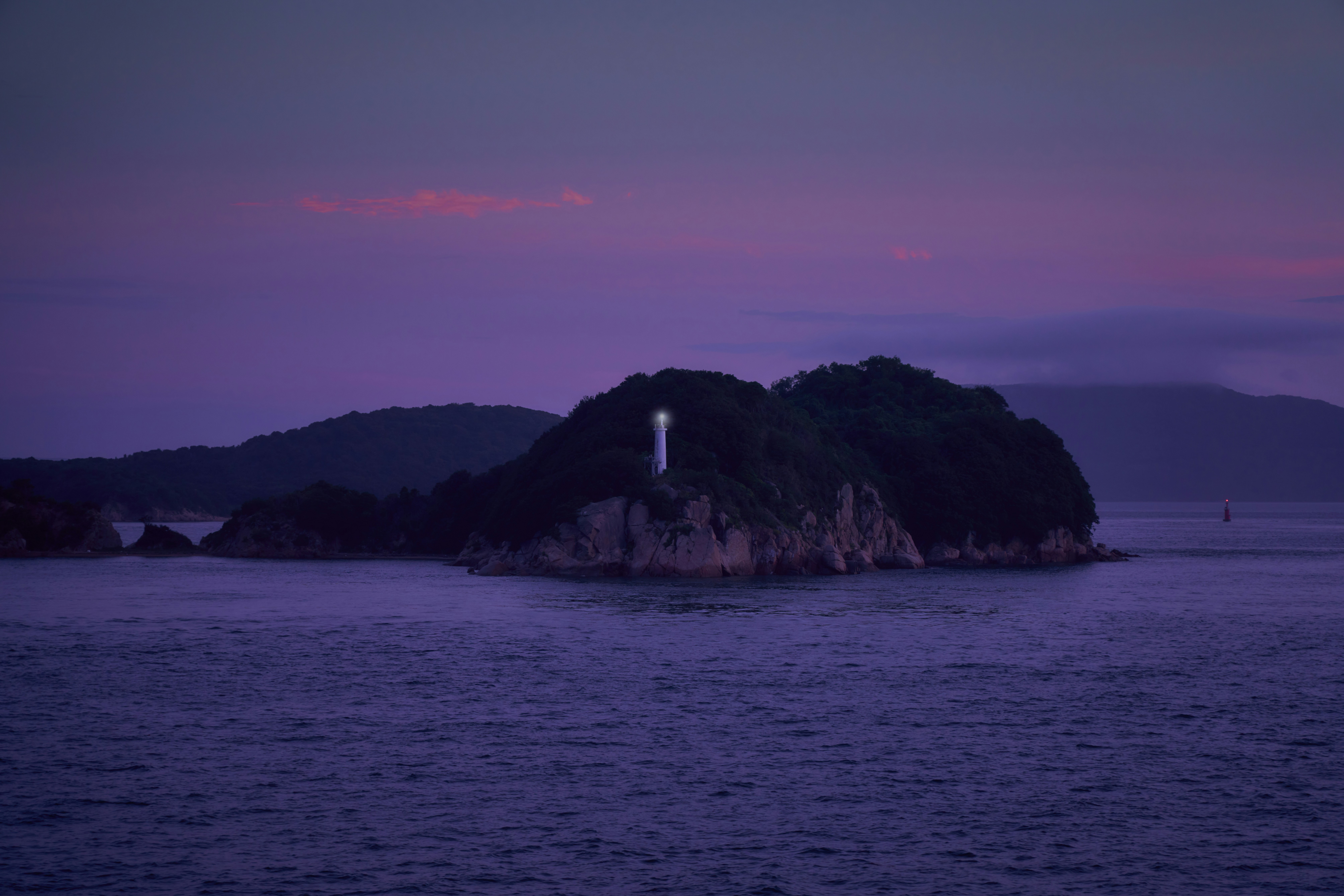 Lighthouse Sentinel at Dusk