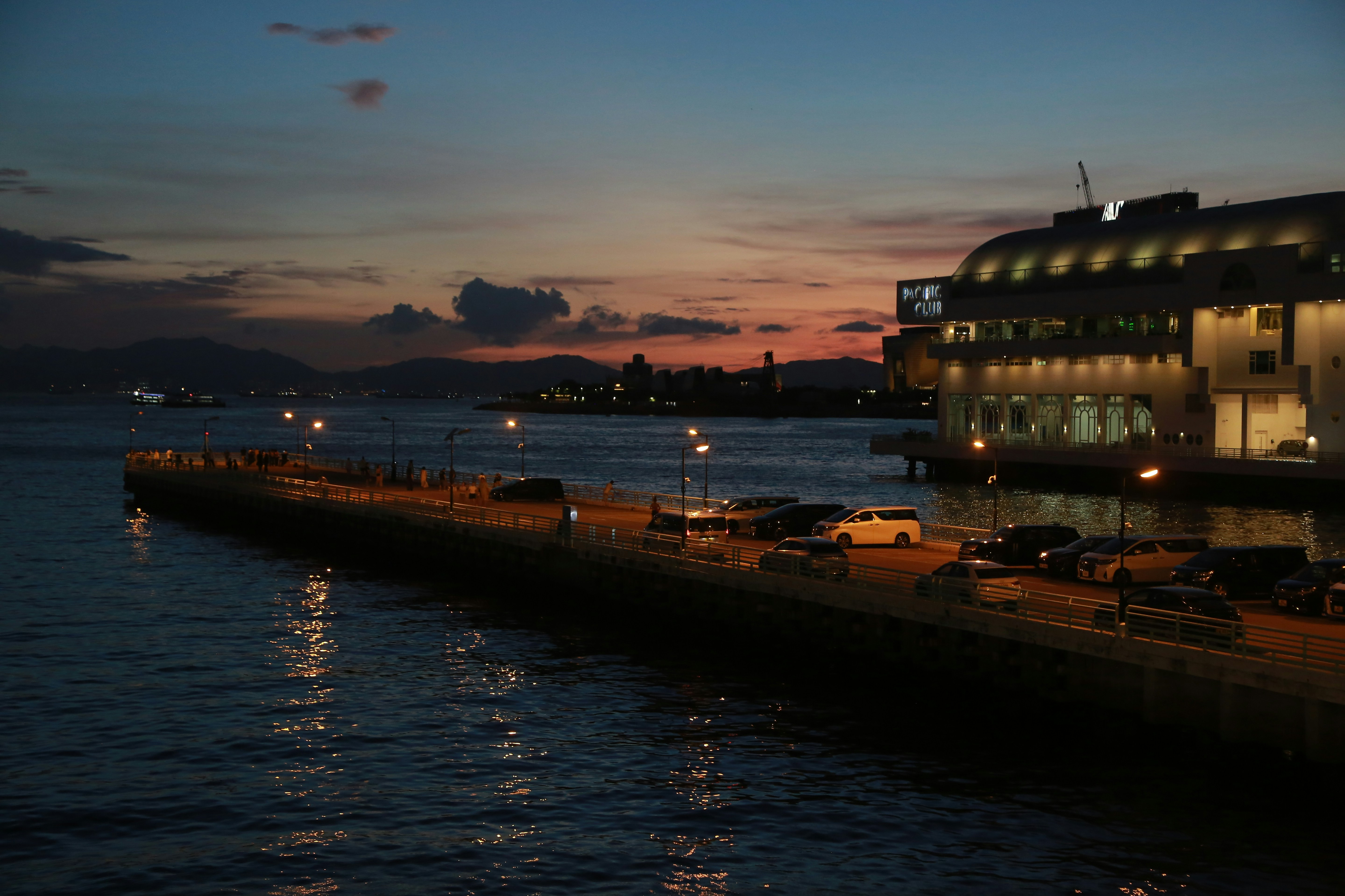 Twilight Reflections on the Harbor